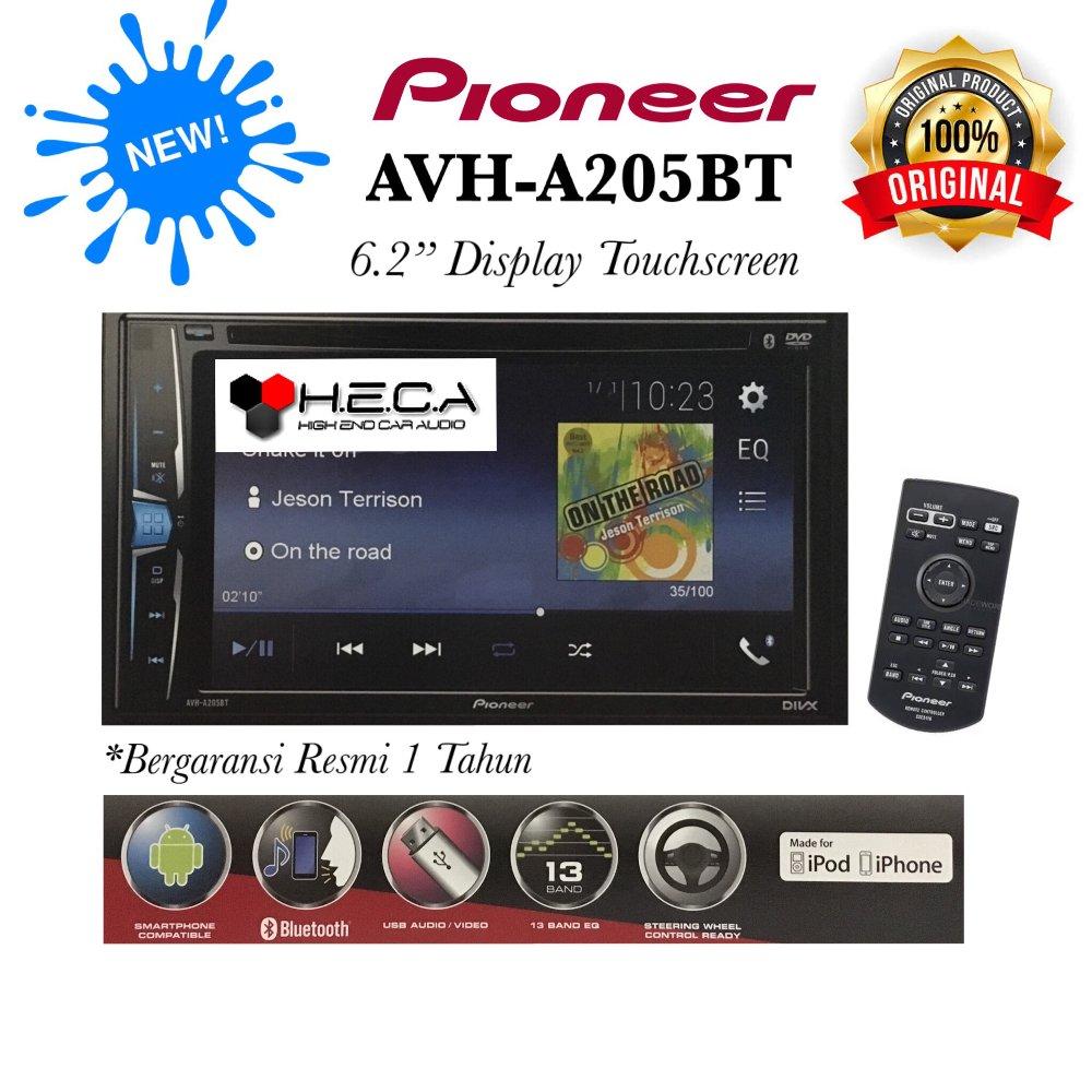 Pioneer AVH-A205BT Head Unit Double Din 2-din Tape Mobil Audio AVH A ...