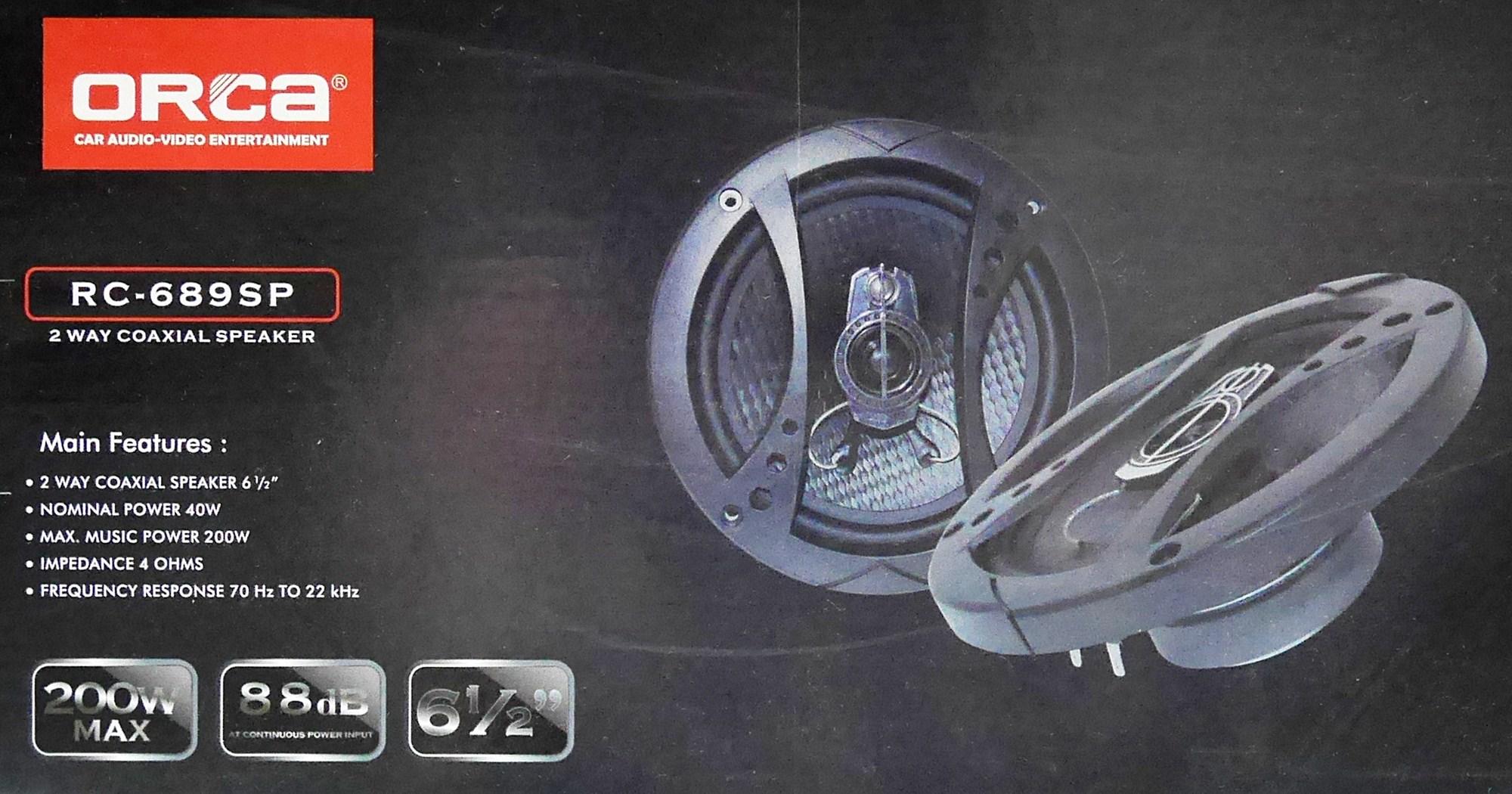 Speaker Mobil ORCA RC-689SP Coax 2WAY Speaker 6 inch 200w - Speaker ...