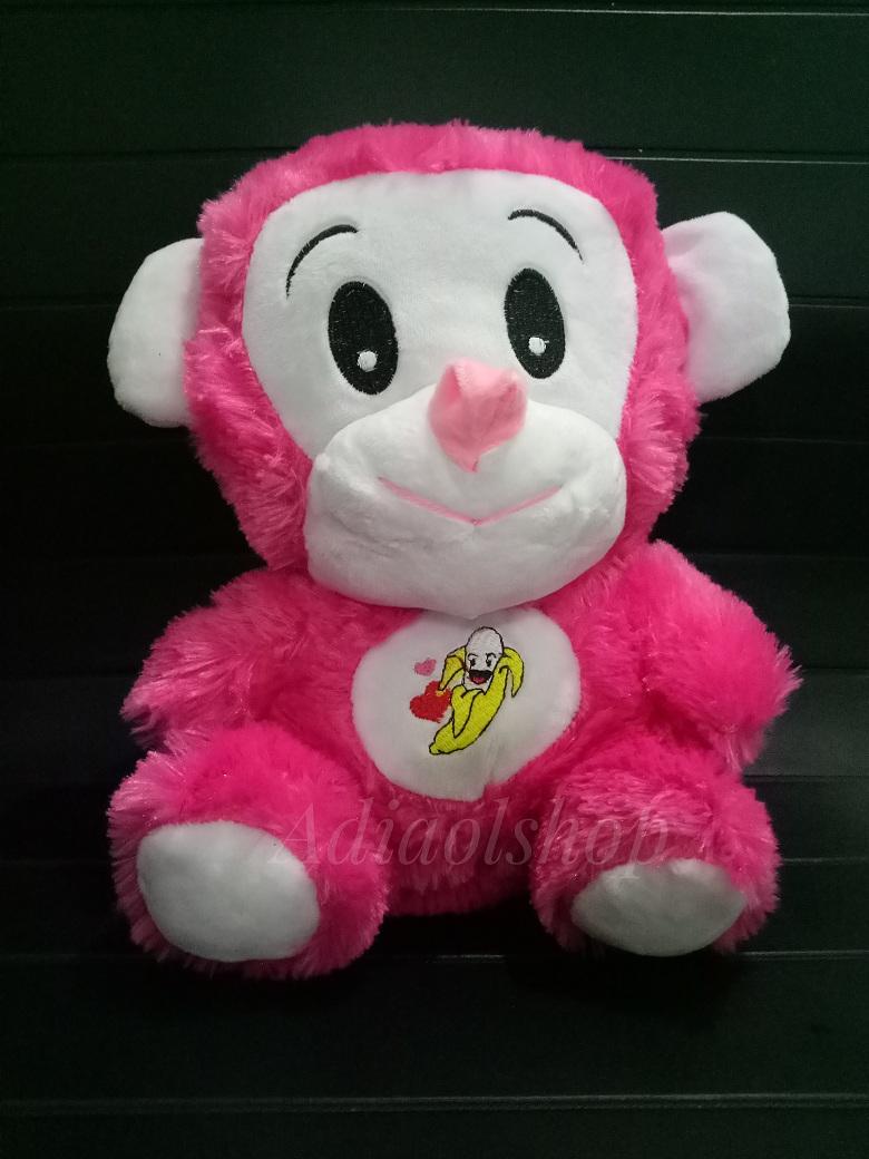 PENAWARAN Boneka Monkey Lucu High Quality - Pink // Boneka Koleksi