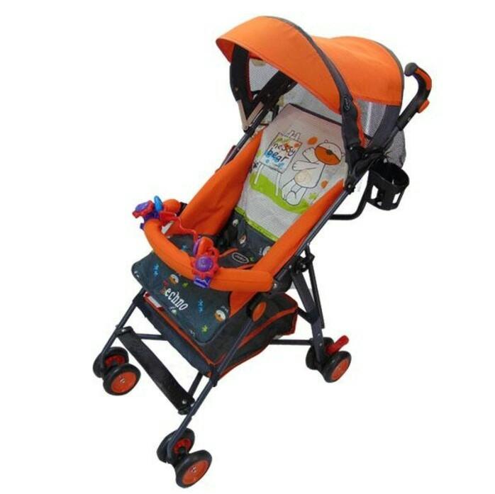 HEMAT Pliko Stroller New Buggy Adventure 2 S-108 Kereta Dorong Bayi - Biru