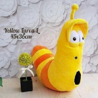 BELI Boneka Ulat Serial Kartun Lucu Larva Kuning Yellow Size Jumbo ...