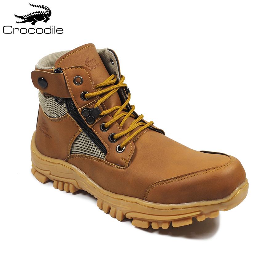 PROMO Jual Sepatu Boots Safety Crocodille Magma Kulit Asli Ujung Besi ...