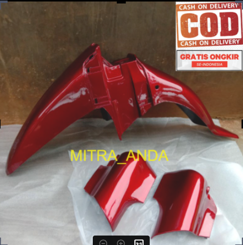 Jual Ful Set Body Motor Jupiter Z Burhan Halus Kasar Warna Merah Ori ...