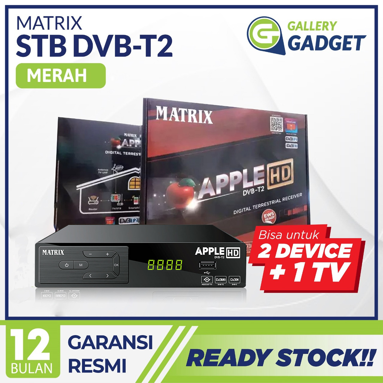 Set Top Box TV Digital Paket Lengkap Murah Matrix DVBT2 STB Digital ...