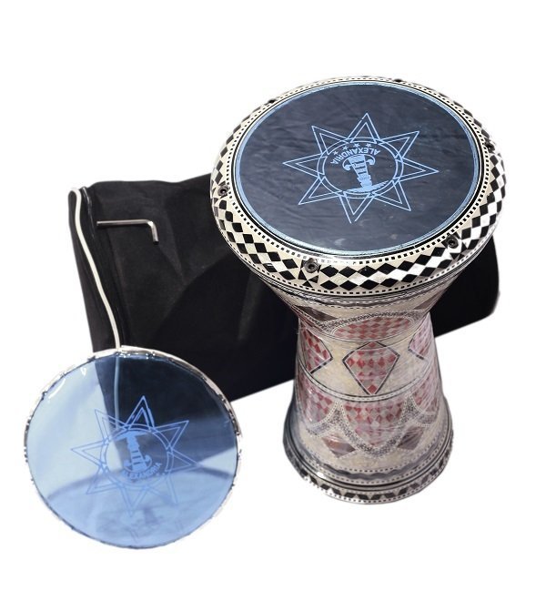 Some type of drum, a gift from a friend who was in Egypt for work : r ...