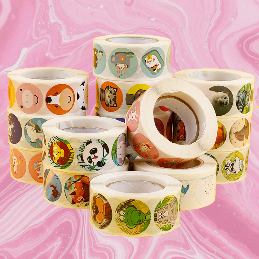 Jual Sticker Ulang Tahun Stiker Label Ultah Anak Bulat Stiker Undangan ...