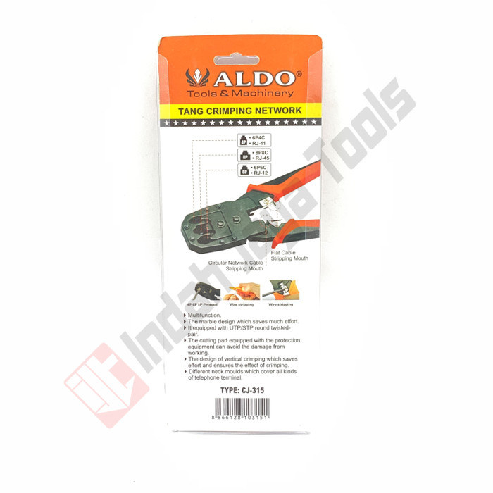 Jual ALDO CJ-315 Tang Crimping Network - Tang Krimping RJ-11 RJ-12 RJ-45 di Seller Indah Jaya ...