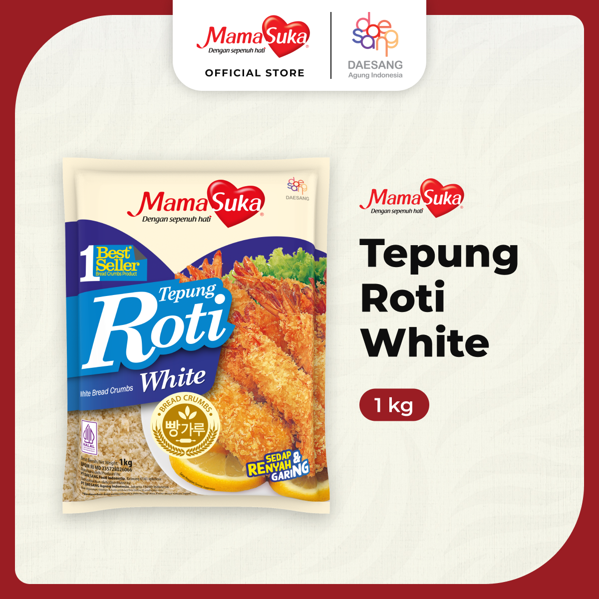 Jual Tepung Roti Mama Suka Bread Crumbs Tepung Untuk Jual Tepung Roti