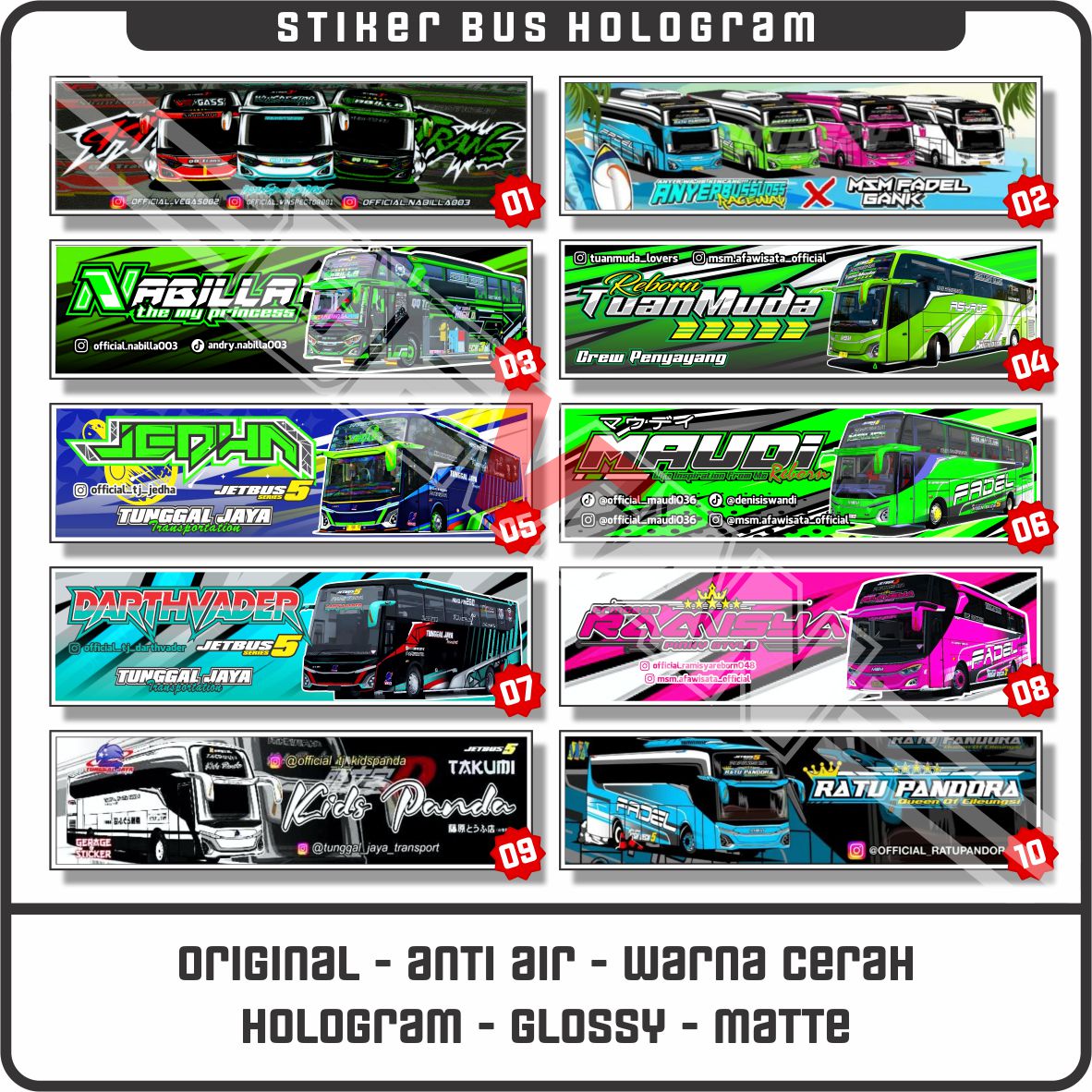 Jual Stiker Bus Tunggal Jaya Hot Wheels Terbaru - Jul 2024 | Lazada.co.id