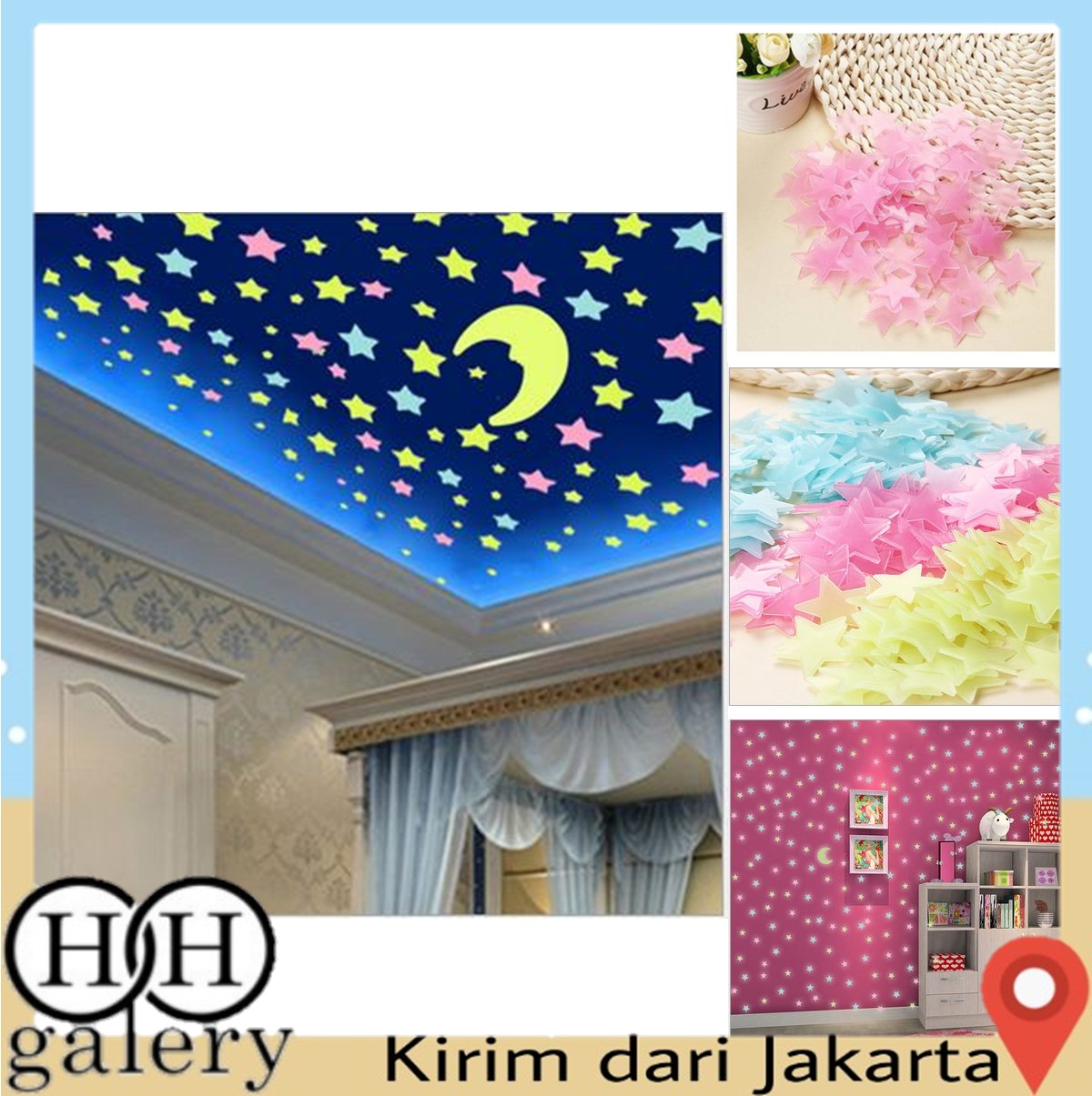 Jual Gambar Tempel Glowing In De Dak Terbaru - Jun 2024 | Lazada.co.id