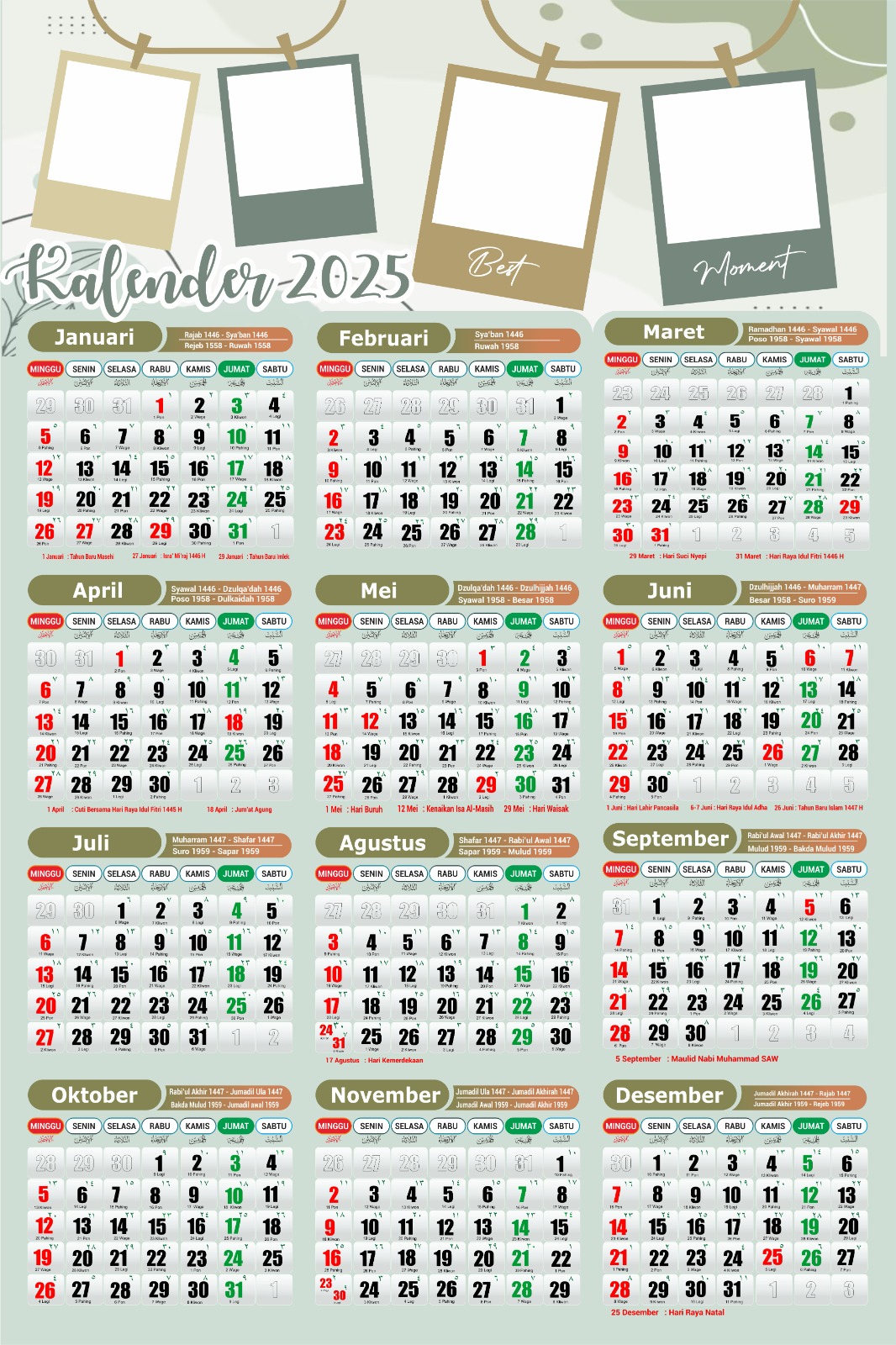 Jual Kalender Angka Besar 2024 Terbaru - Aug 2024 | Lazada.co.id