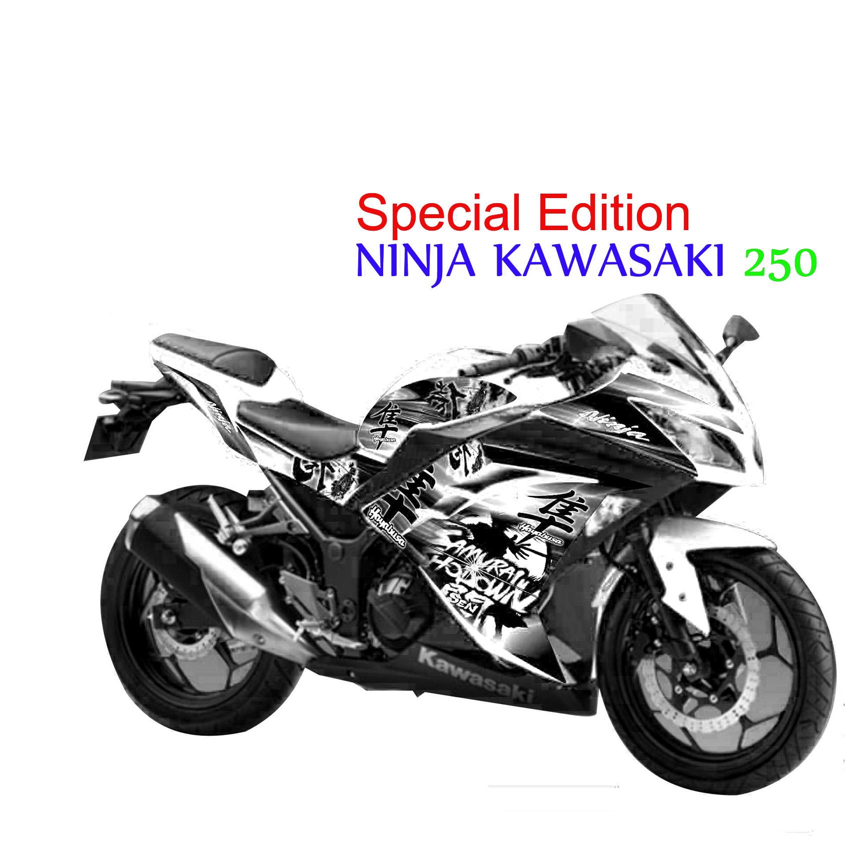 Modifikasi Motor Ninja 250 Hitam