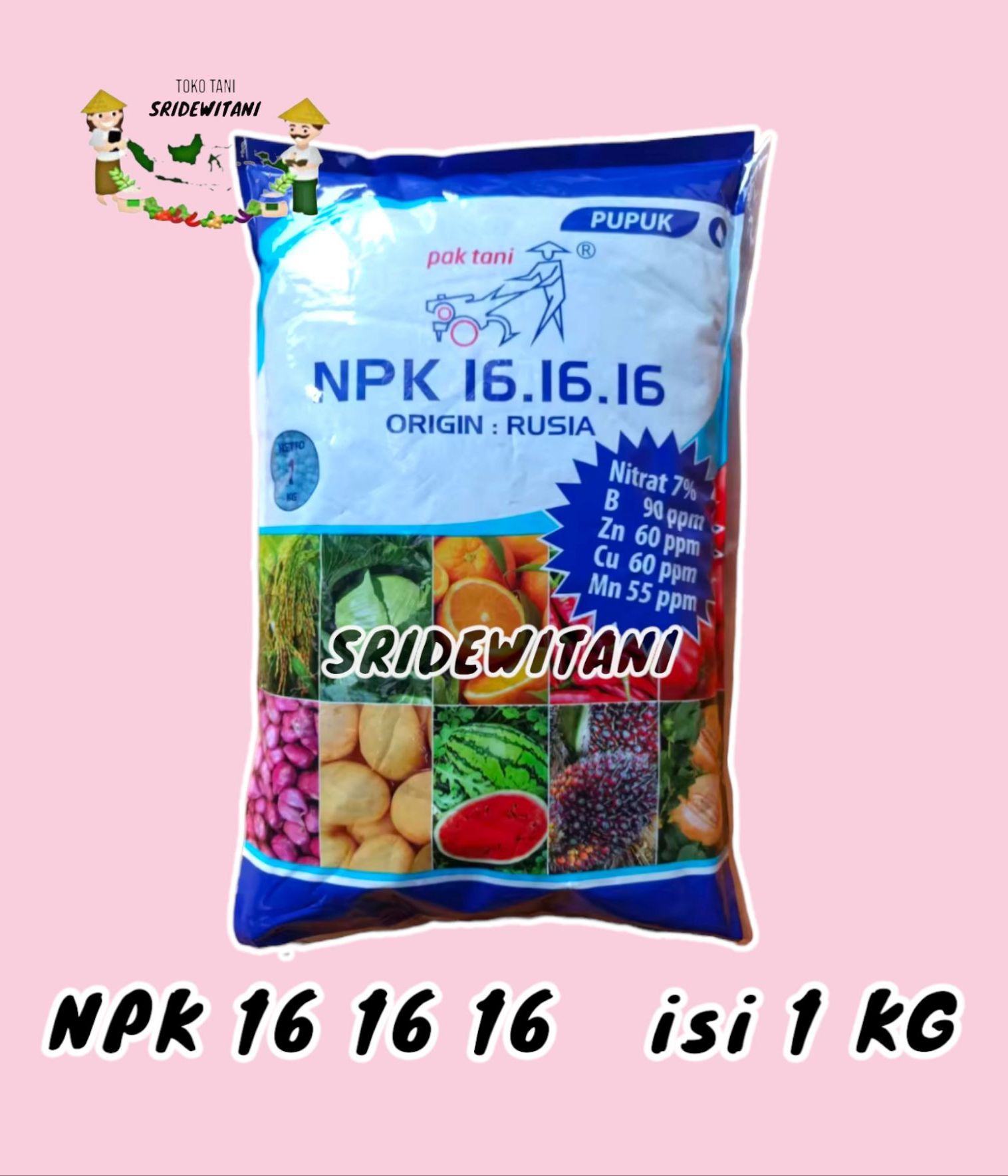 Jual Pupuk Npk 16 16 16 Origin Rusia 50 Kg Terbaru - Jun 2024 | Lazada ...