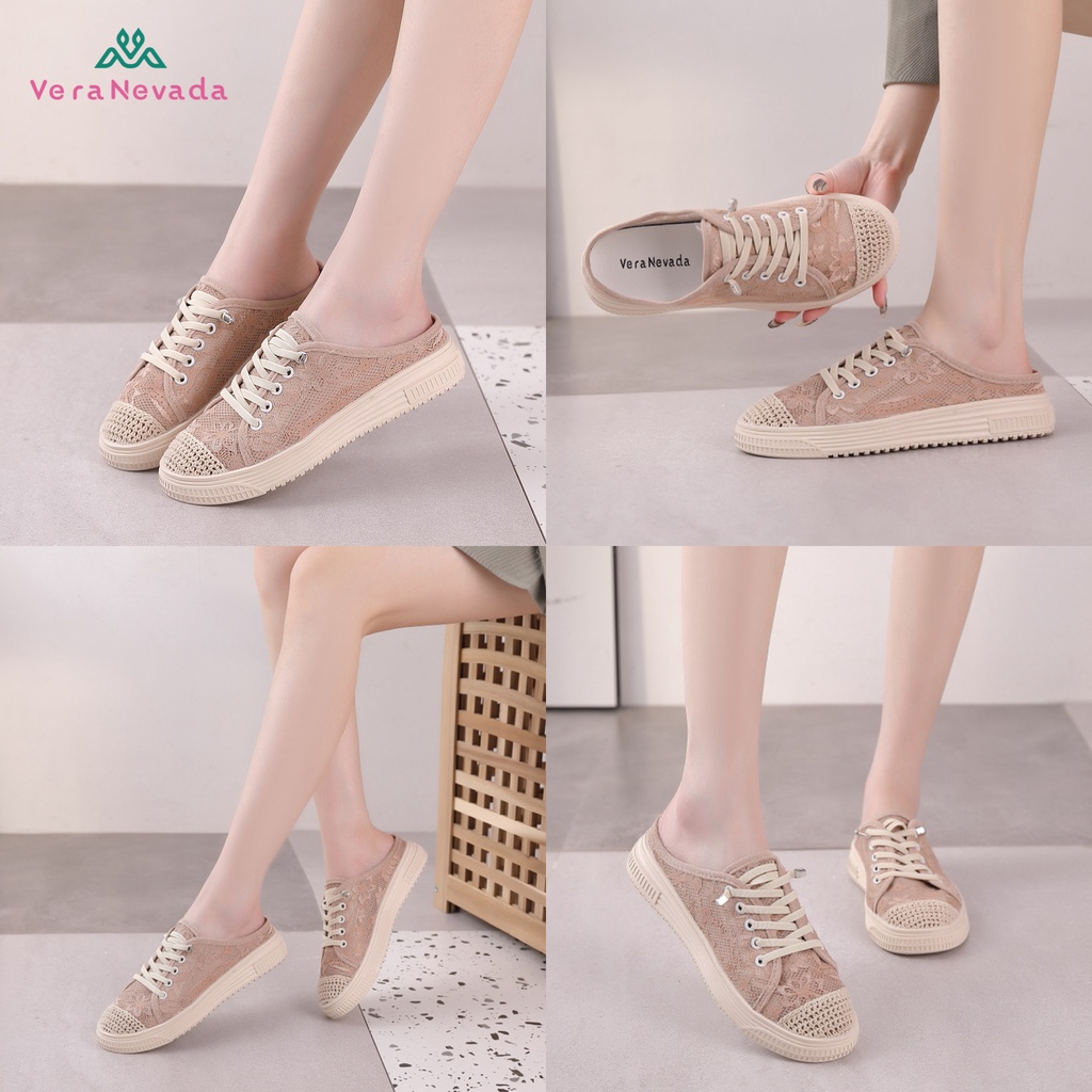 Jual ASLI IMPORT Vera Nevada Sepatu Sneakers Brokat Wanita Shoes VN1175 ...