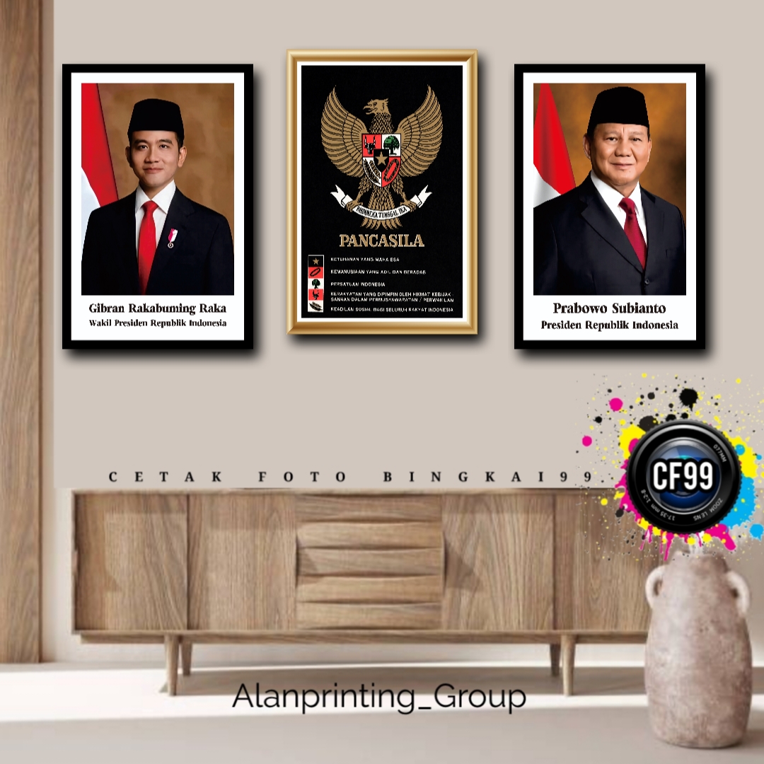 Jual Poster Presiden Dan Wakil Preseiden Prabowo Dan Pancasila Terbaru ...