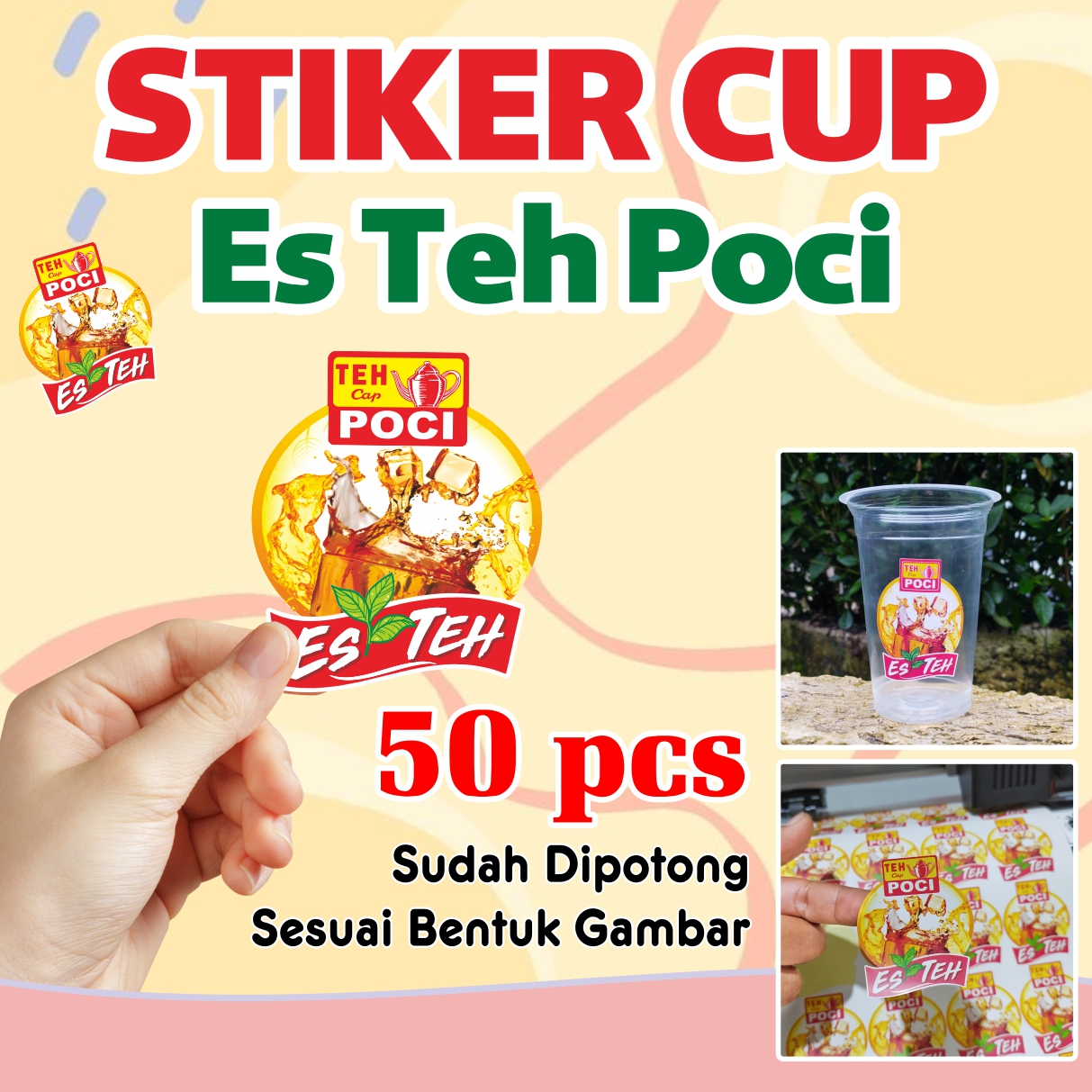 Stiker Es Teh Jumbo Pakai Nama - Jual Stiker Es Teh Jumbo Pakai Nama ...