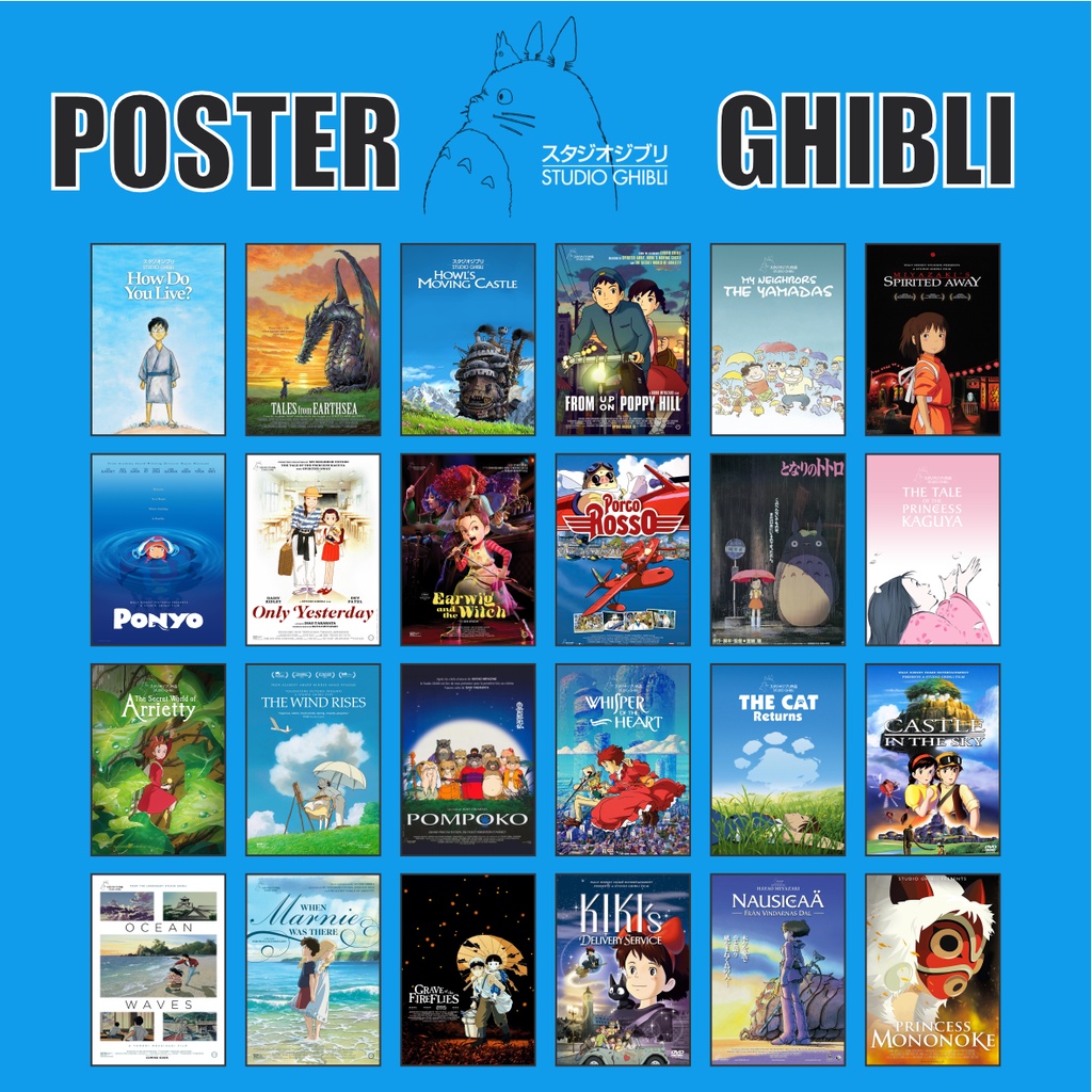 Jual Studio Ghibli Poster Terbaru - Dec 2024 | Lazada.co.id
