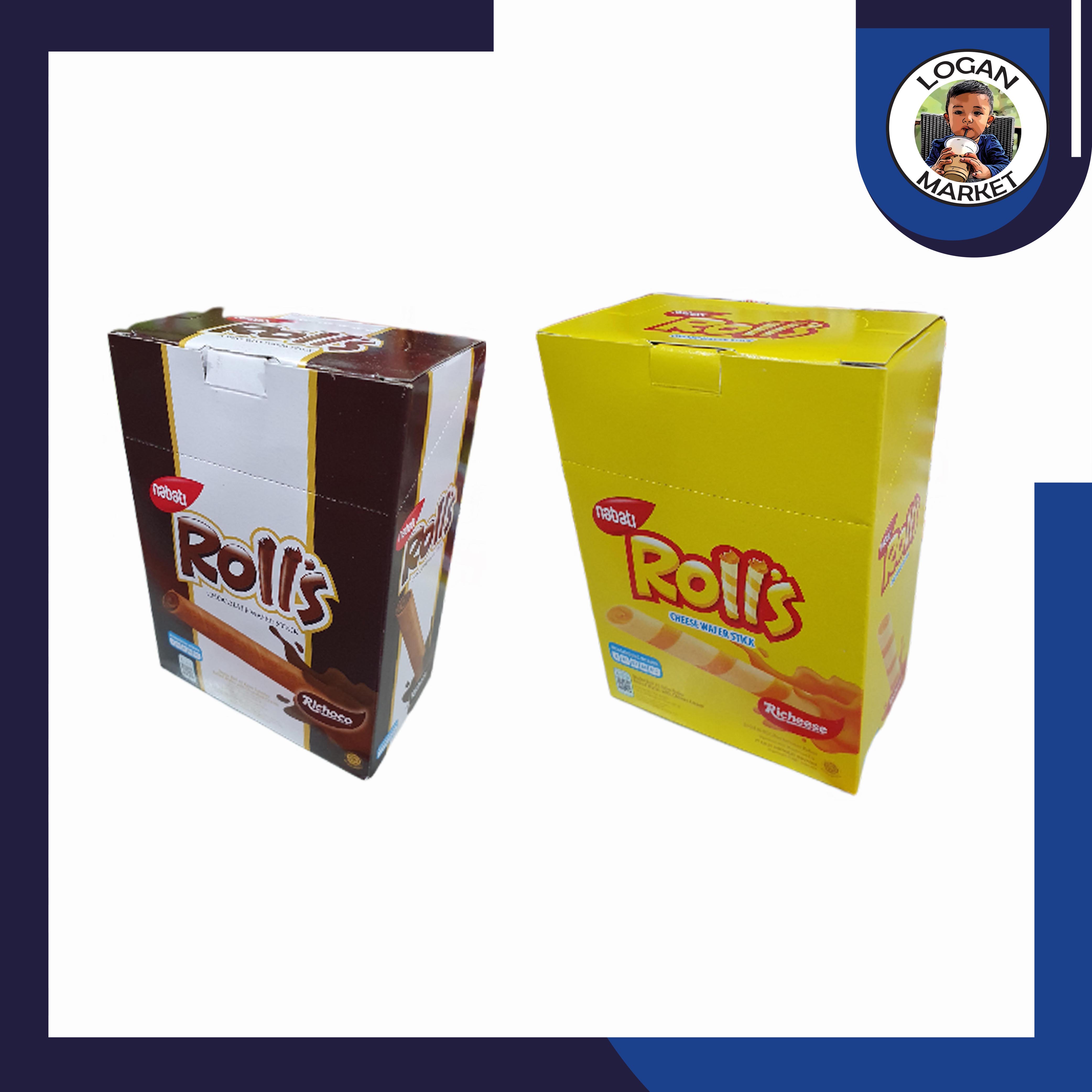 Jual Nabati Roll Mini 1 Box (6gr X 20) All Varian Richoco Wafer Coklat ...
