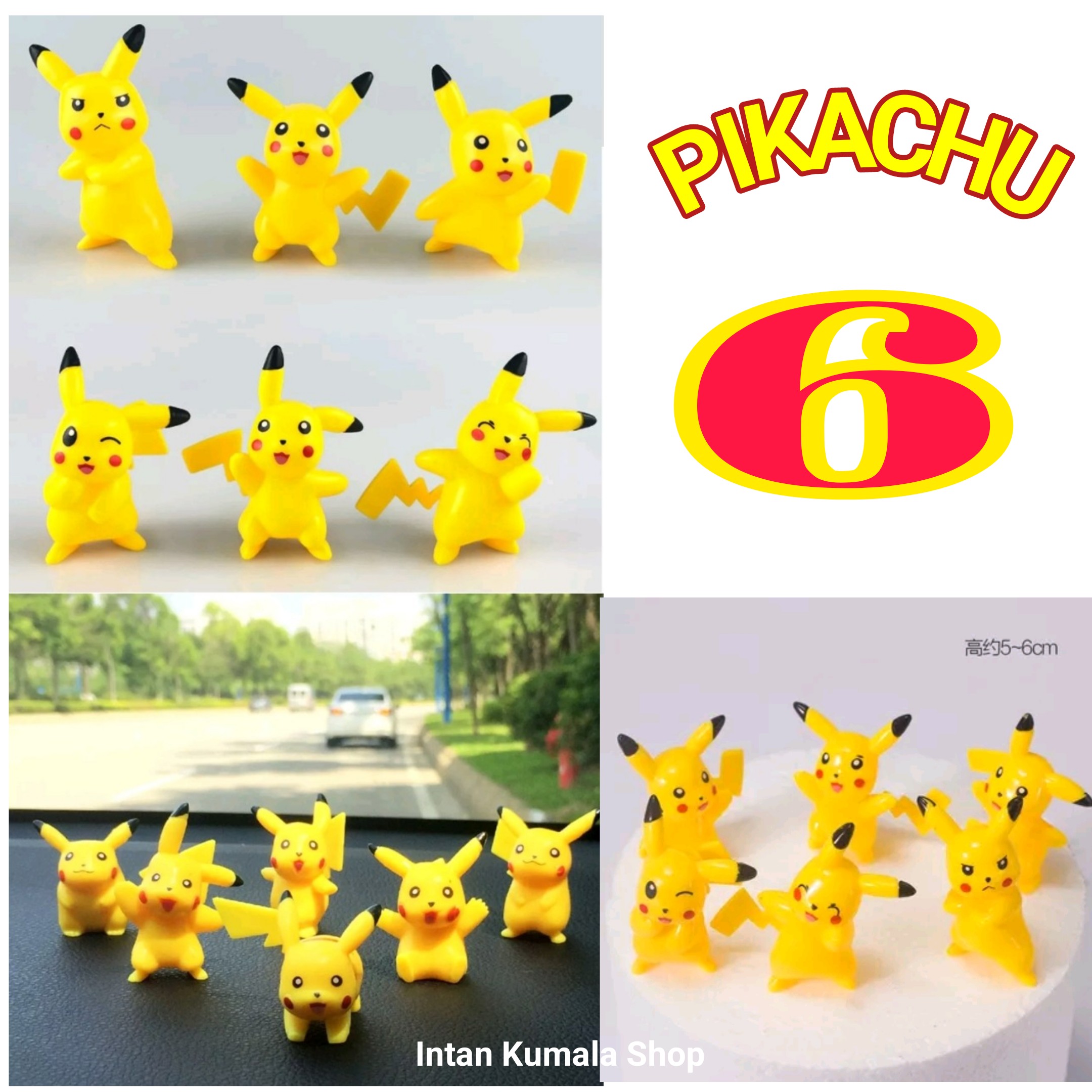 Pokemon Pikachu Topper Birthday Cake Hiasan Kue Ulang Tahun Shopee