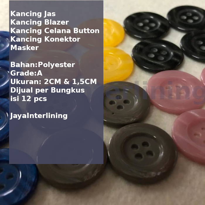 Jual Kancing Jas Ukuran 1inc Terbaru - Sep 2024 | Lazada.co.id