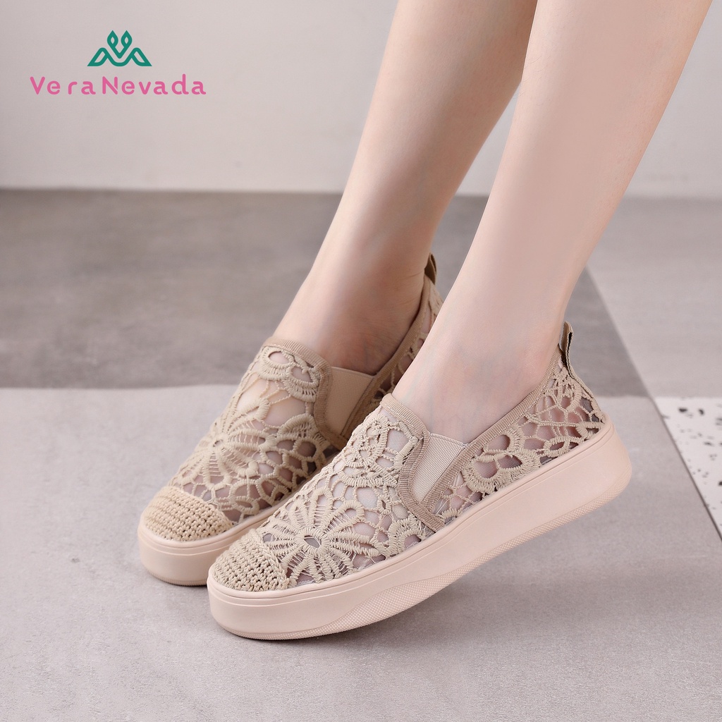 Promo ASLI IMPORT Vera Nevada Emily Sepatu Loafers Brokat Wanita Shoes ...