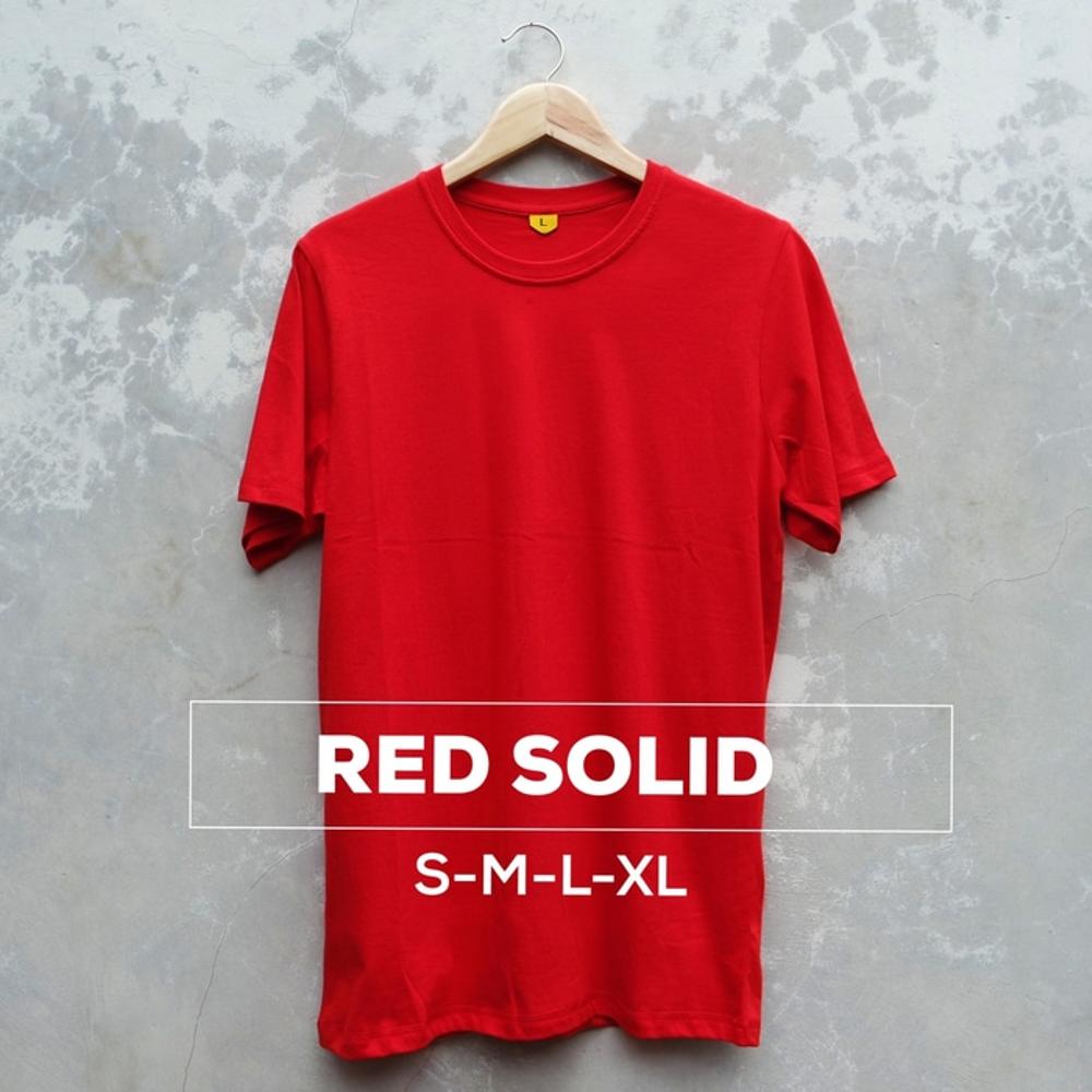 Jual Kaos Polos Pria Merah Bata Terbaru - Jan 2025 | Lazada