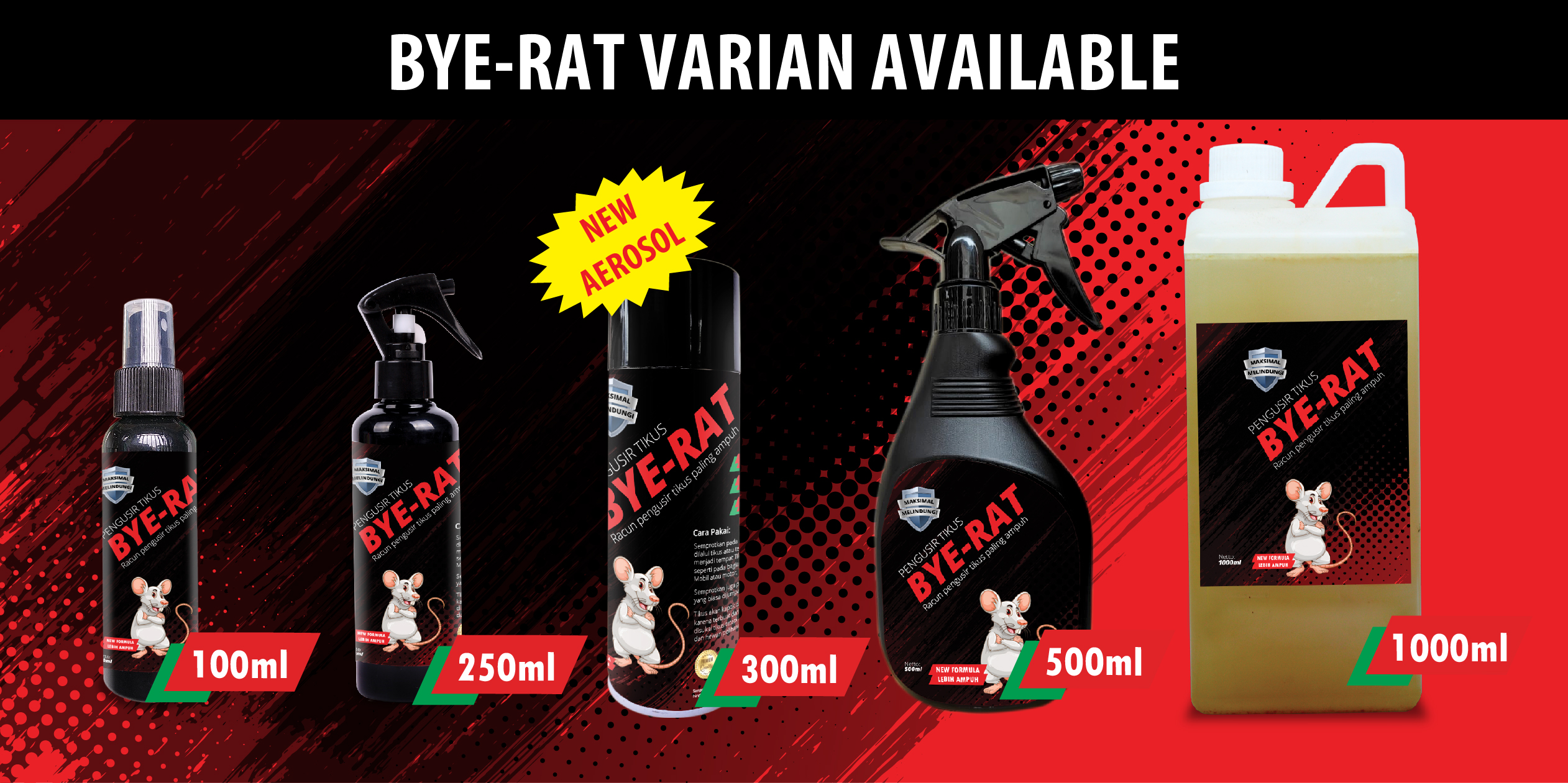 Promo (FREE MASKER KN95) RACUN CAIRAN PENGUSIR TIKUS ANTI TIKUS SEMPROT ...