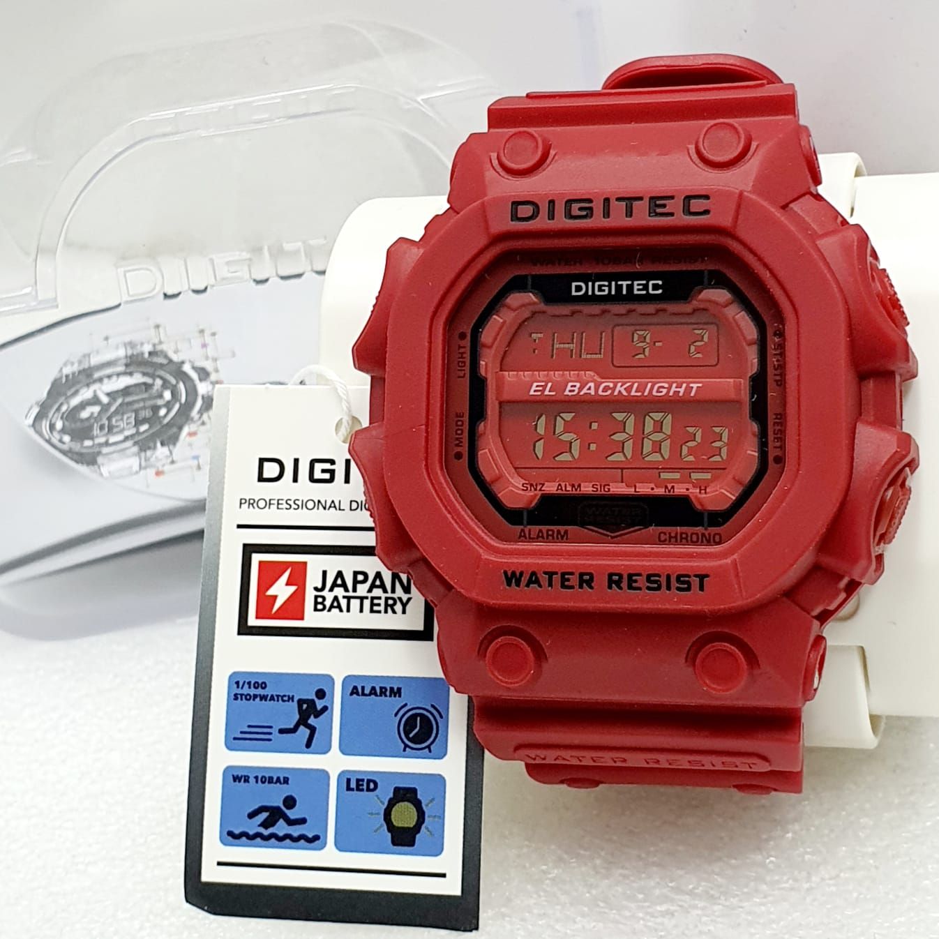 Jual FREE BOX BERGARANSI 100% Jam Tangan Pria DIGITEC Chronograph ...