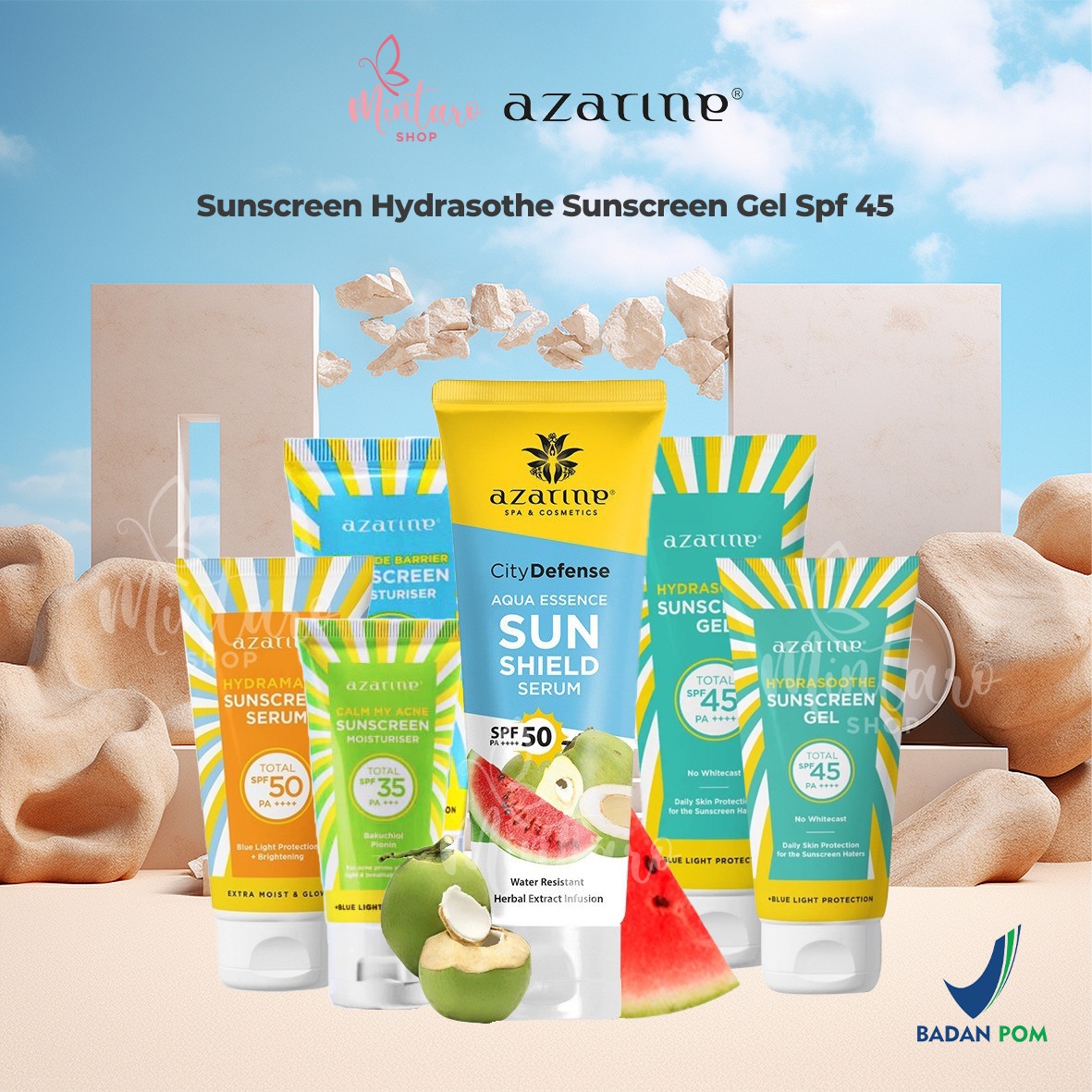 Jual 1 Serum : Aura Bright Glutathione Vit C Serum 2 Sunscreen ...