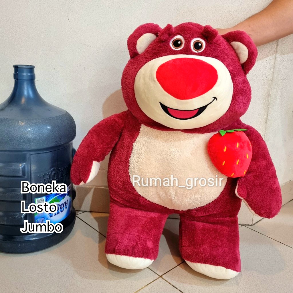 Promo Boneka Lotso Jumbo Bear Strawberry Toy Beruang Mainan Mewah ...