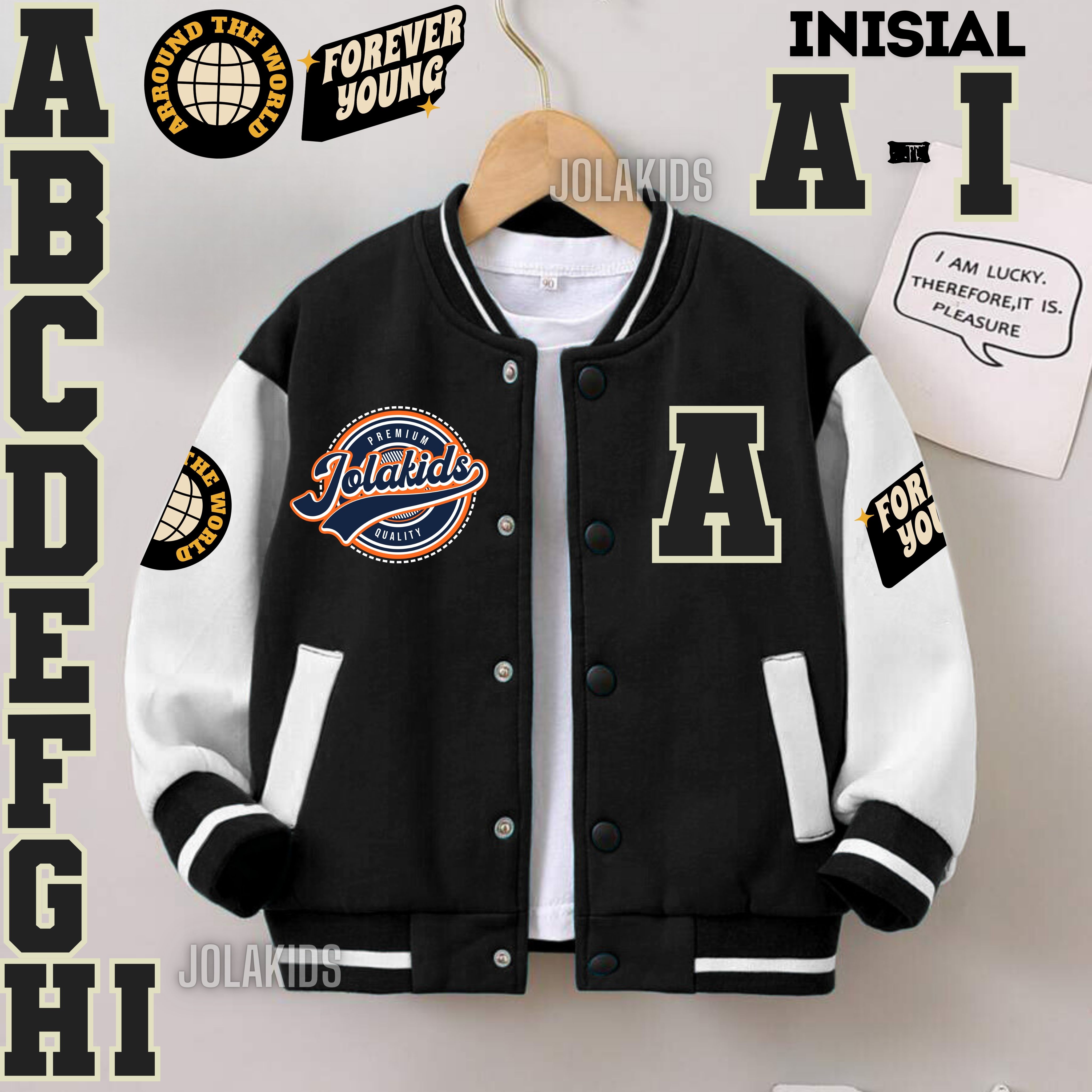 Jual Jeket Varsity Anak Viral Inisial A Dan S Terbaru - Sep 2024 ...