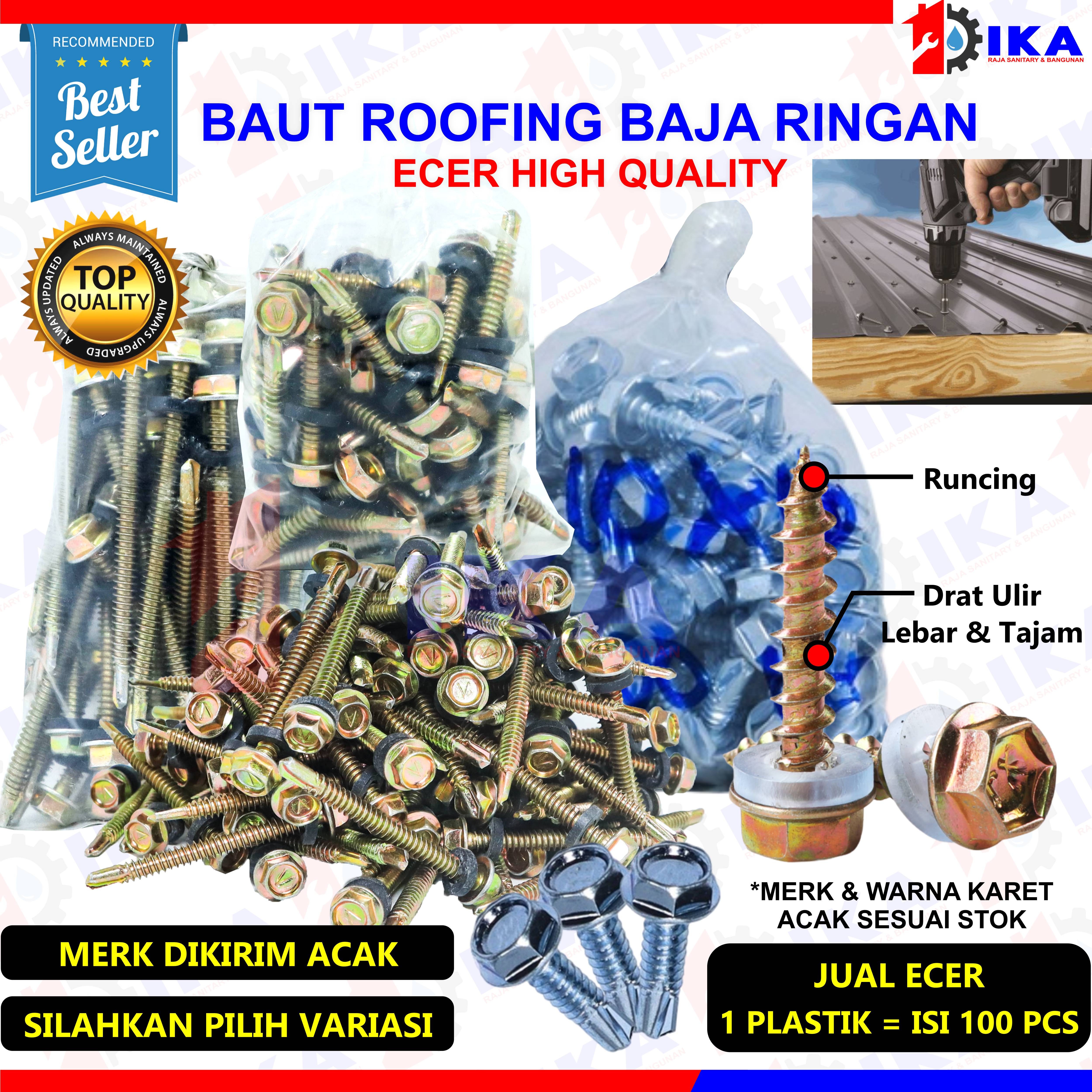 Jual Baut Atap Rumping Baja Ringan Terbaru - Jan 2025 | Lazada.co.id