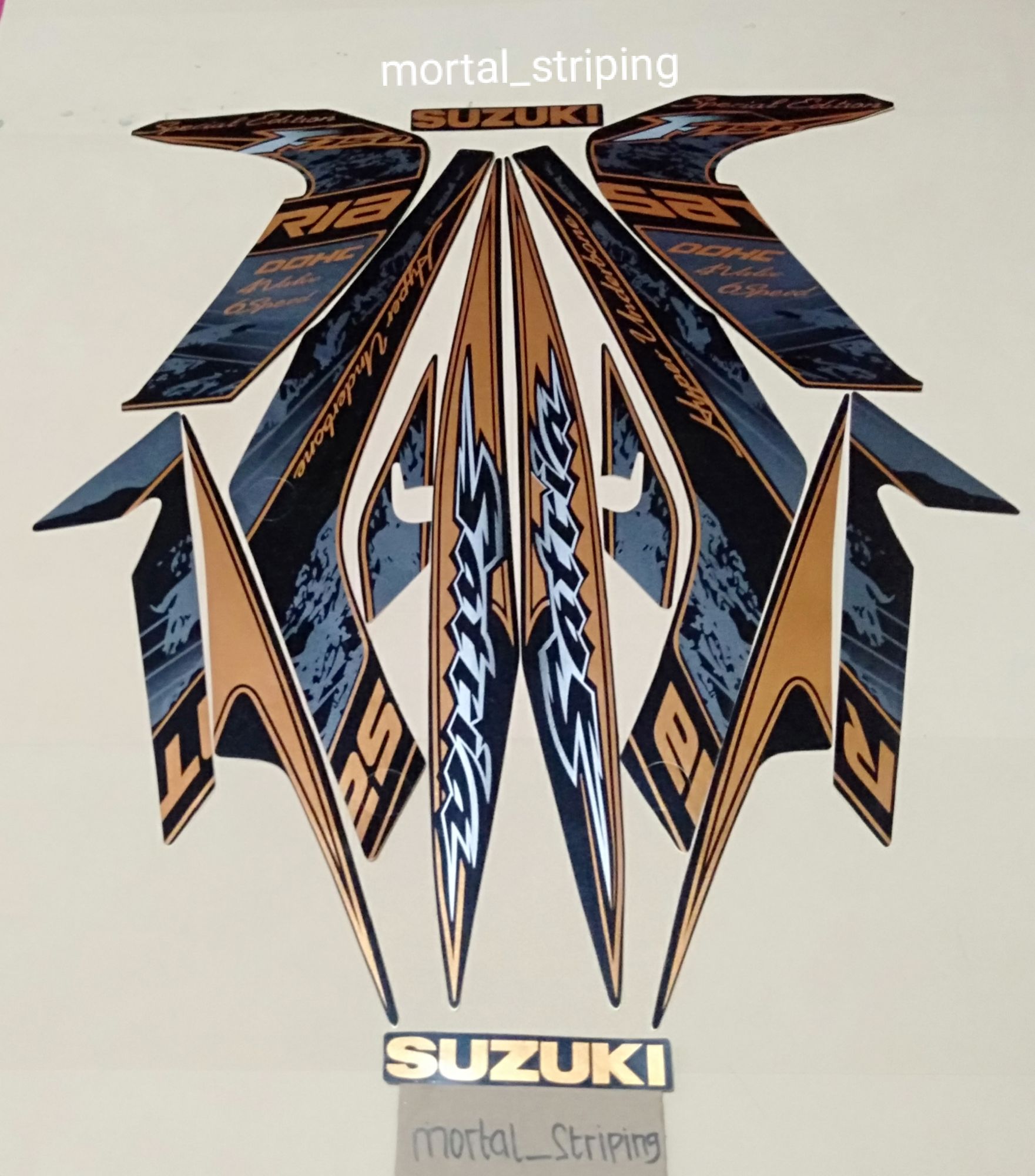 Jual Stiker Satria Fu 150 Barong Cocok Dengan Warna Hitam Doff Terbaru ...