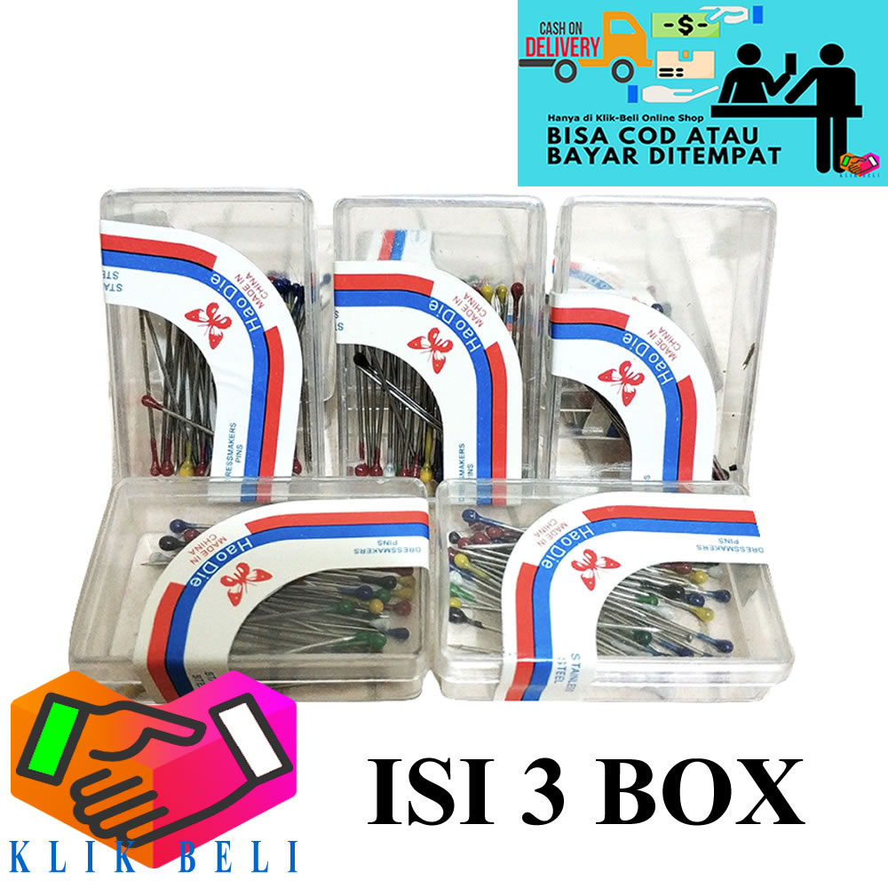 Jual 12 Box Kotak Jarum Pentul Mini Jarum Pentul Mini Kecil Jarum ...