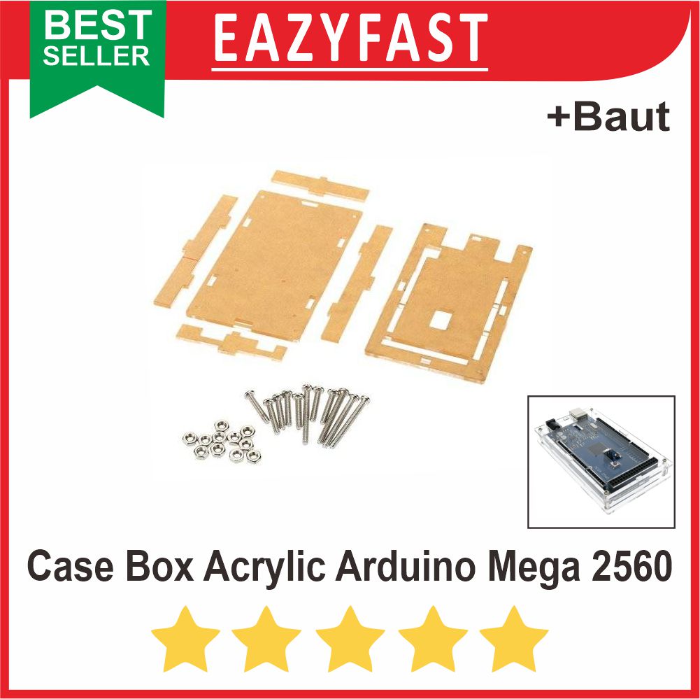 Casing Box Kotak Akrilik Acrylic Case Arduino Mega 2560 Compatible ...