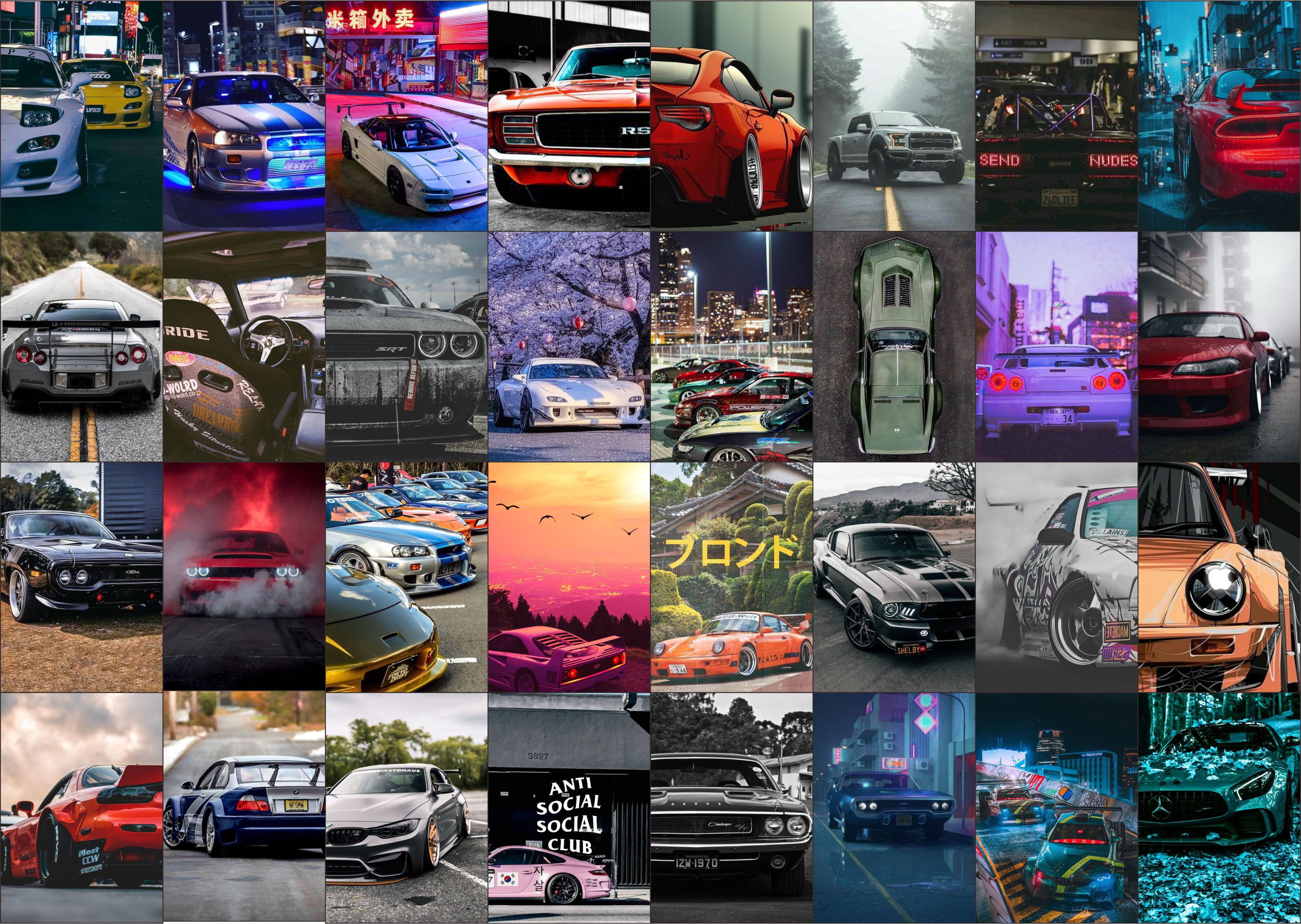 Promo Poster Mobil Isi 30 Pcs Gambar Mobil Dekorasi Kamar Aesthetic ...