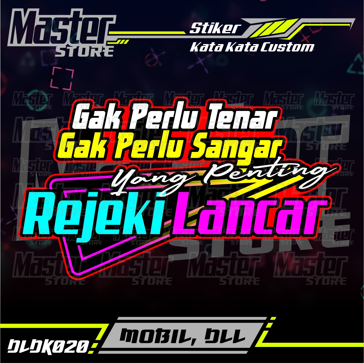 Jual Setiker Kata Kata Kaca Samping Mobil Grenmax Pick Up Terbaru - Jun ...