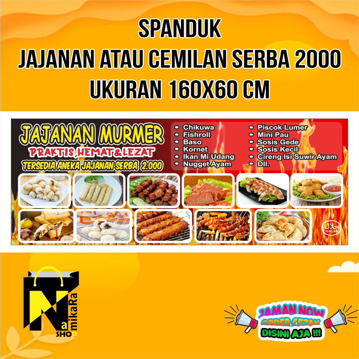 Jual Spanduk Banner Jualan Warung Makan Terbaru - Jul 2024 | Lazada.co.id