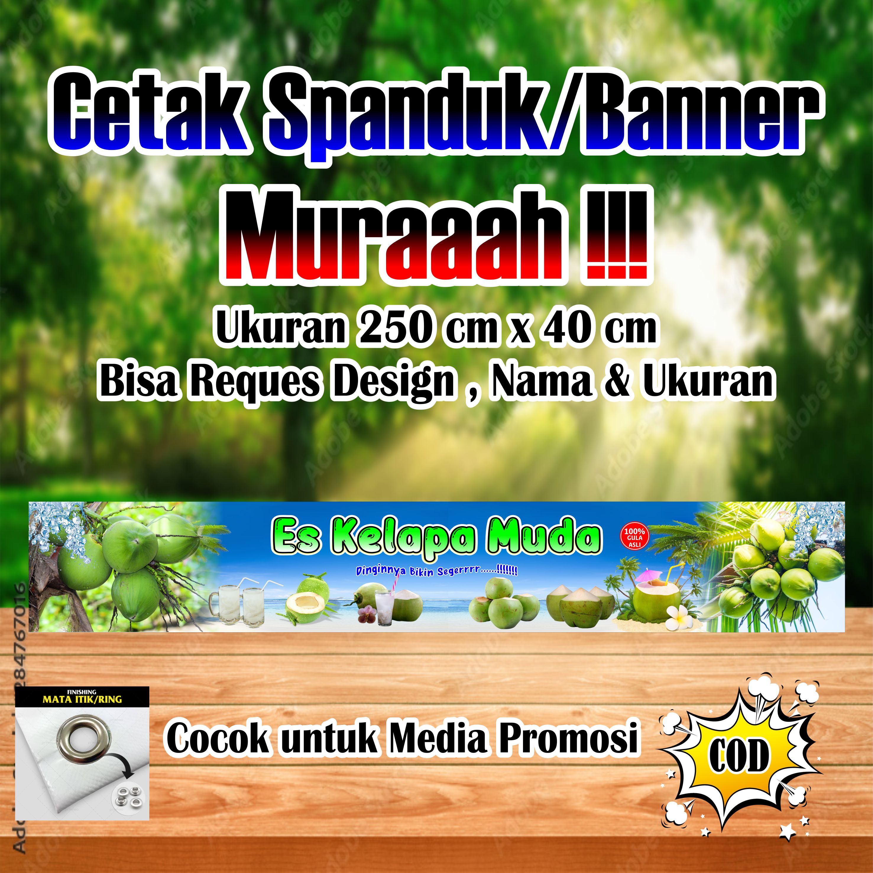 Cara Desain Banner Usaha Es Kuwut Khas Bali Dengan Pixellab 50 Off