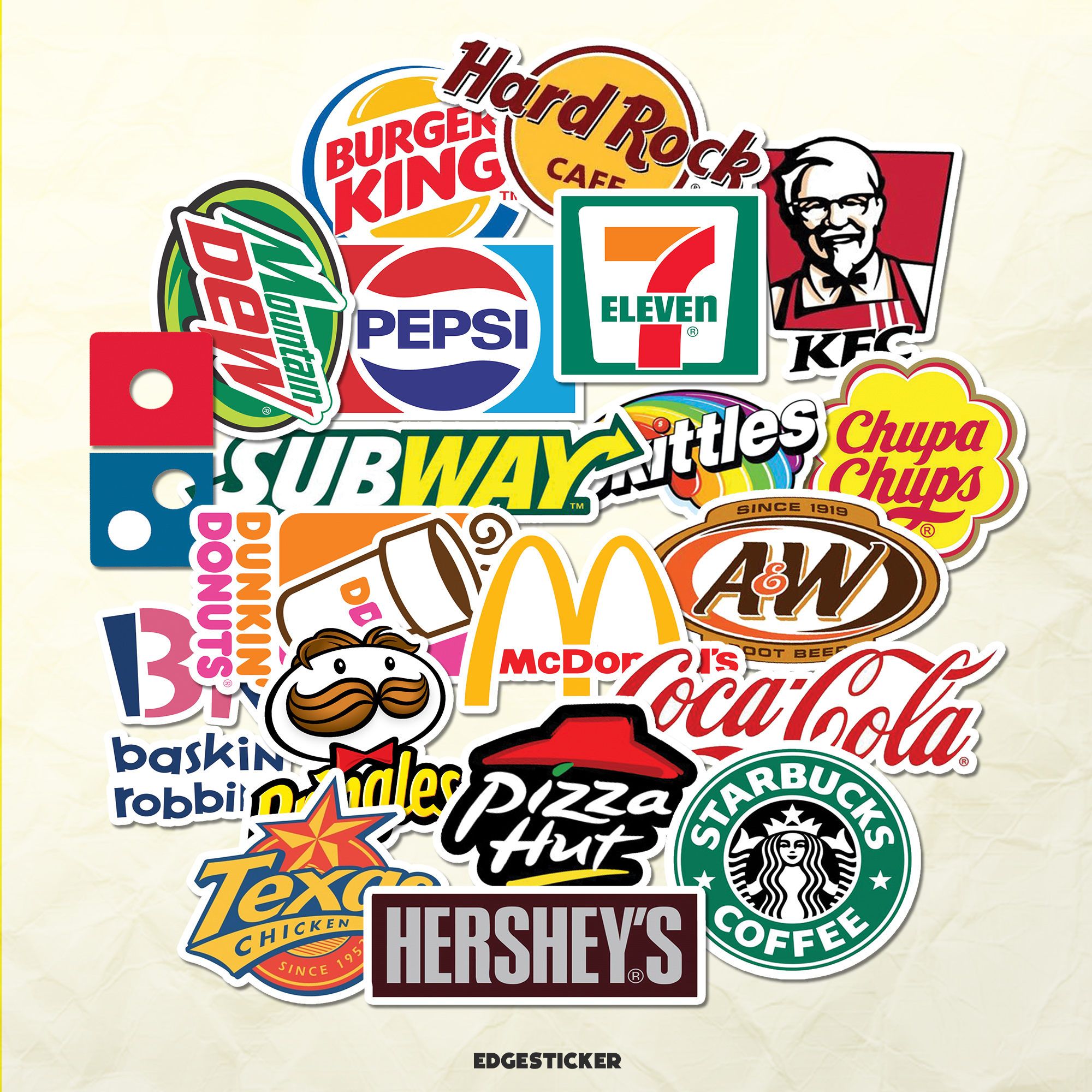 Fast Food Restaurant Logos Collage