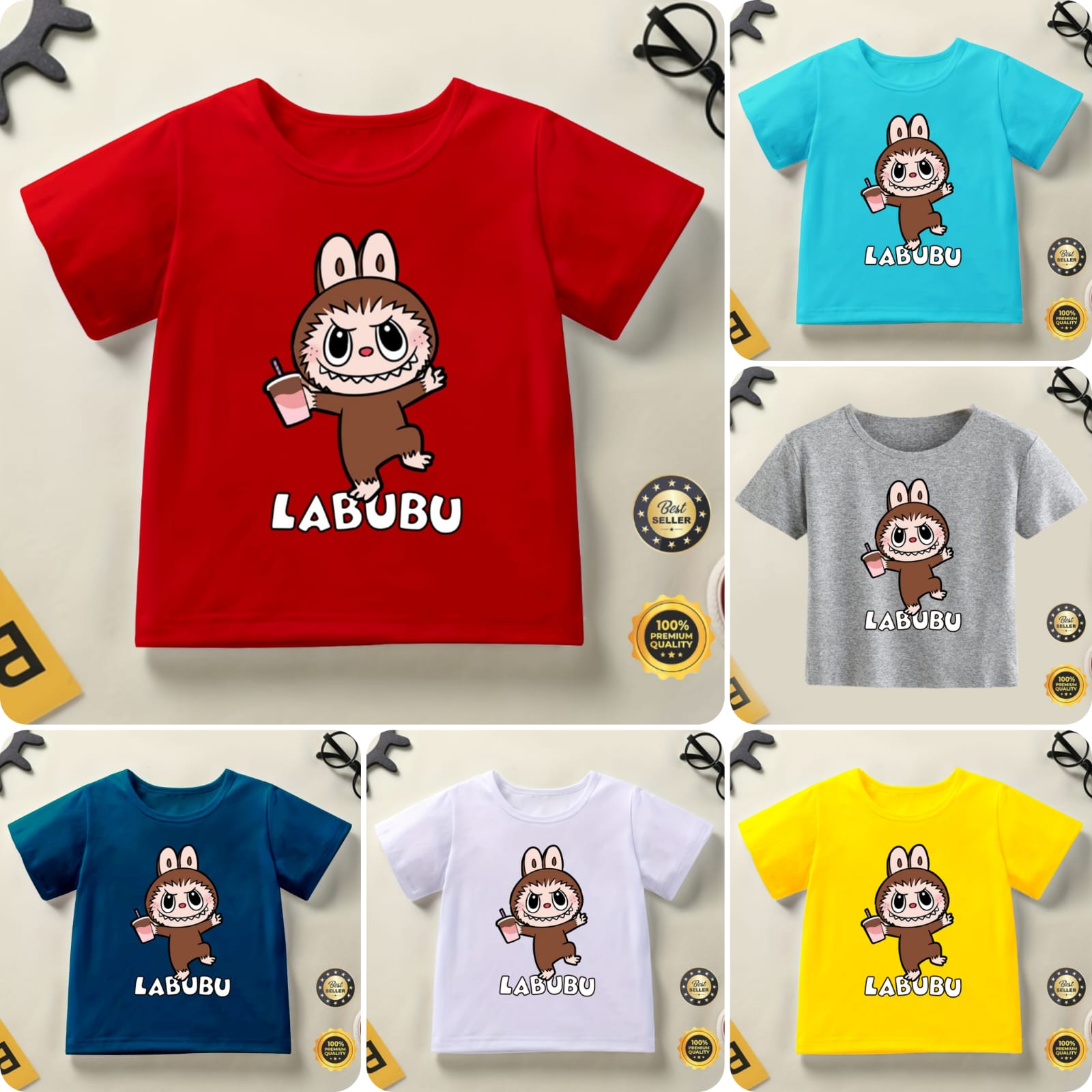 Jual Kaos Anak Labubu Kaos Labubu Anak Baju Labubu Oblong Labubu ...