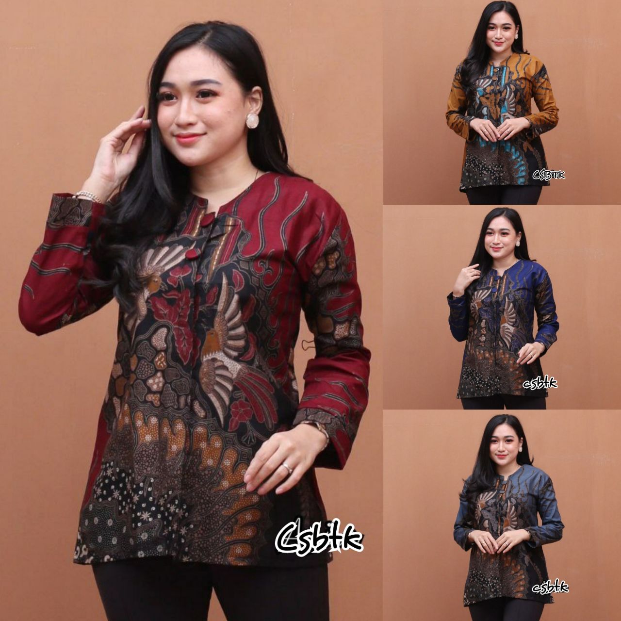 Model Baju Batik Wanita Gemuk Muslim