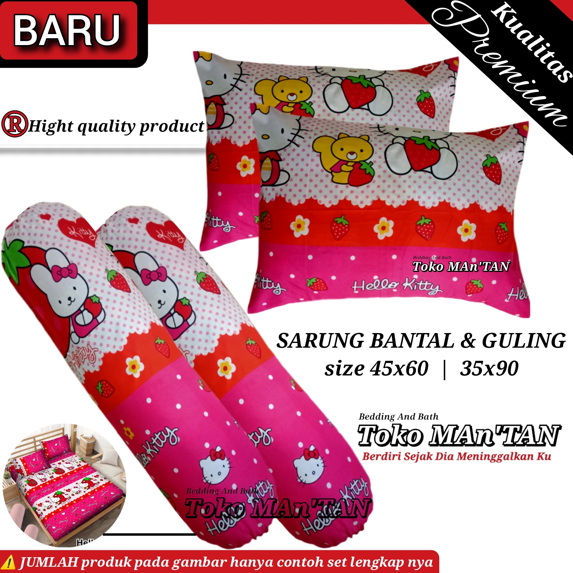 Bantal Guling Hello Kitty