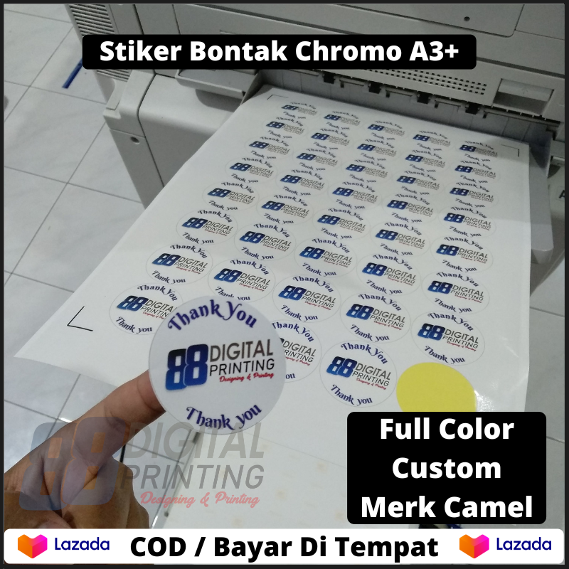 Cara Print Logo Sticker