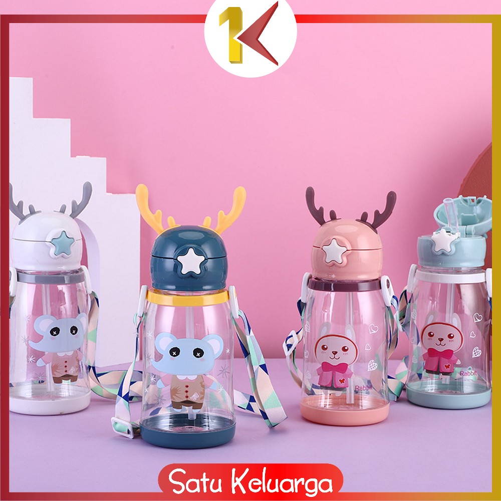 Jual Botol Minuman Anak Viral Warna Biru Yang Ada Sedotannya Gambar ...
