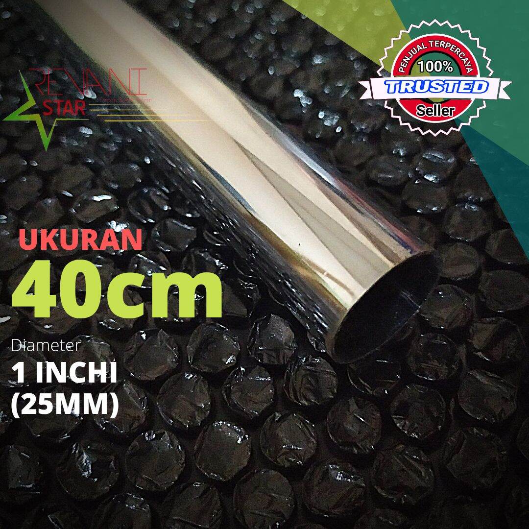 Promo (40cm) pipa besi bulat diameter 1 inchi atau 25cmm untuk ...