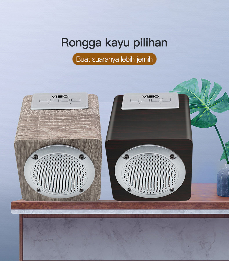 Jual Visio BS01 Metal Super Bass Speaker Bluetooth Cocok untuk Komputer ...