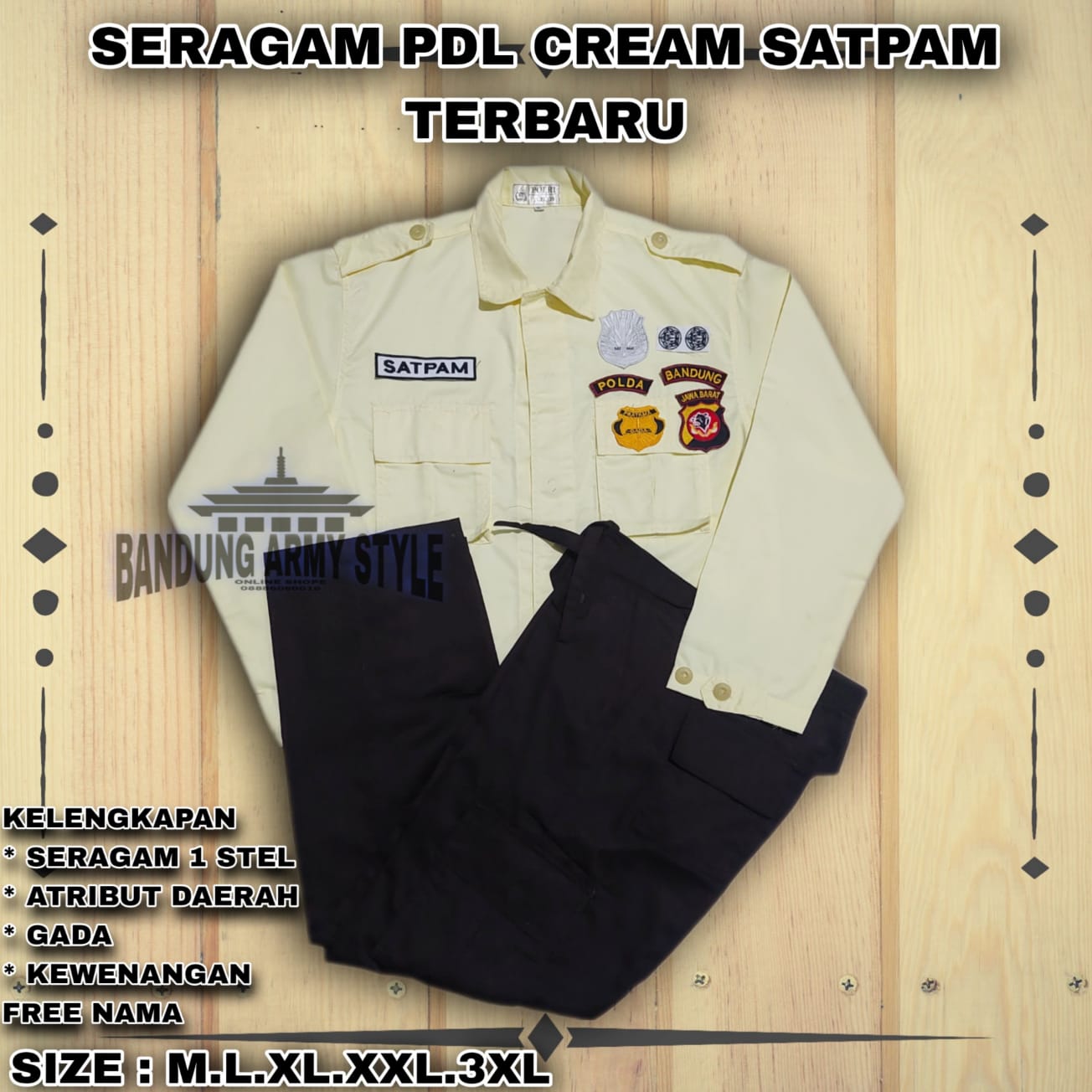 Seragam Satpam 2024 - Jual Seragam Satpam 2024 Terbaru Indonesia | Seragam Satpam Krem Terbaru ...