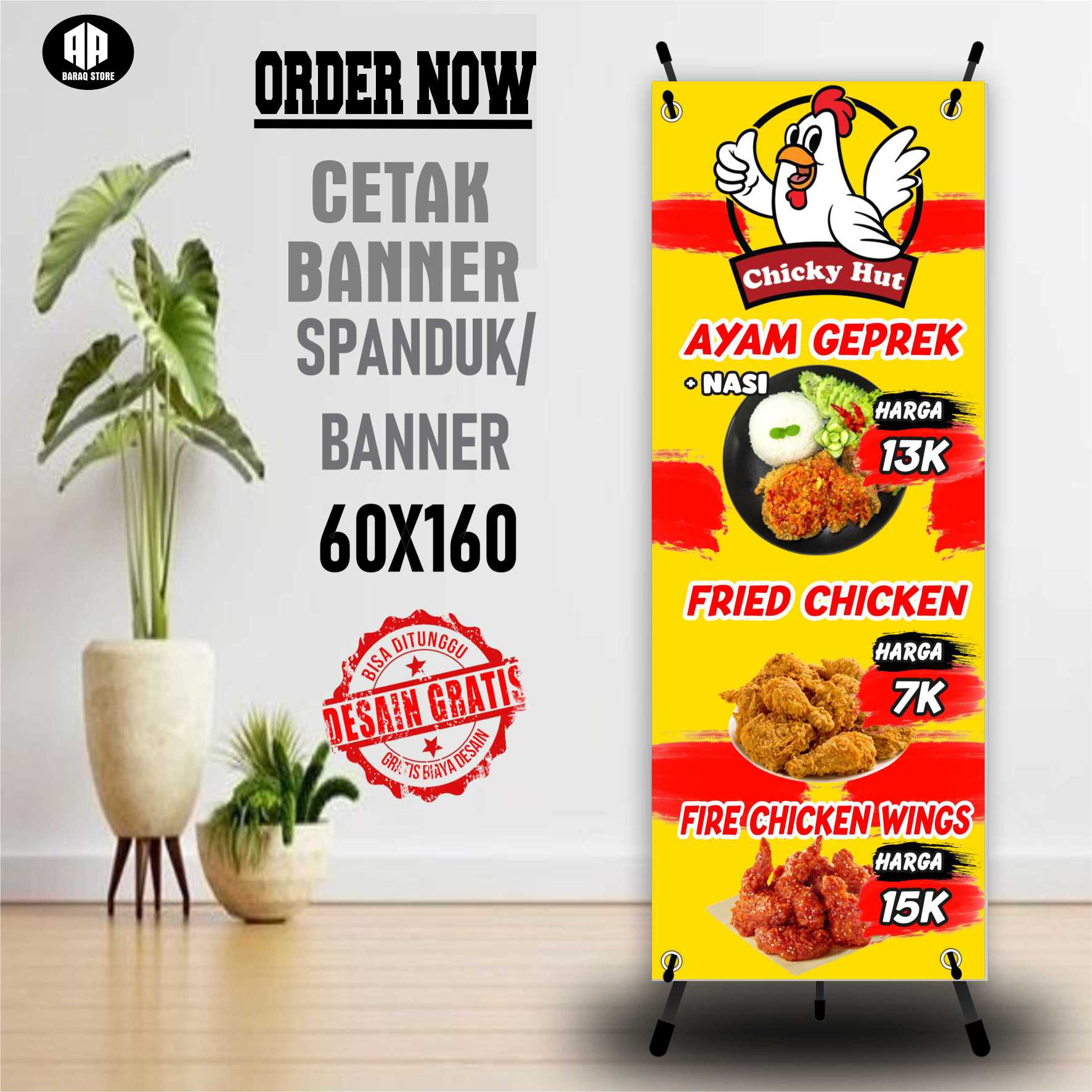 Jual Banner Spanduk Ayam Geprek Terbaru - Dec 2024 | Lazada.co.id