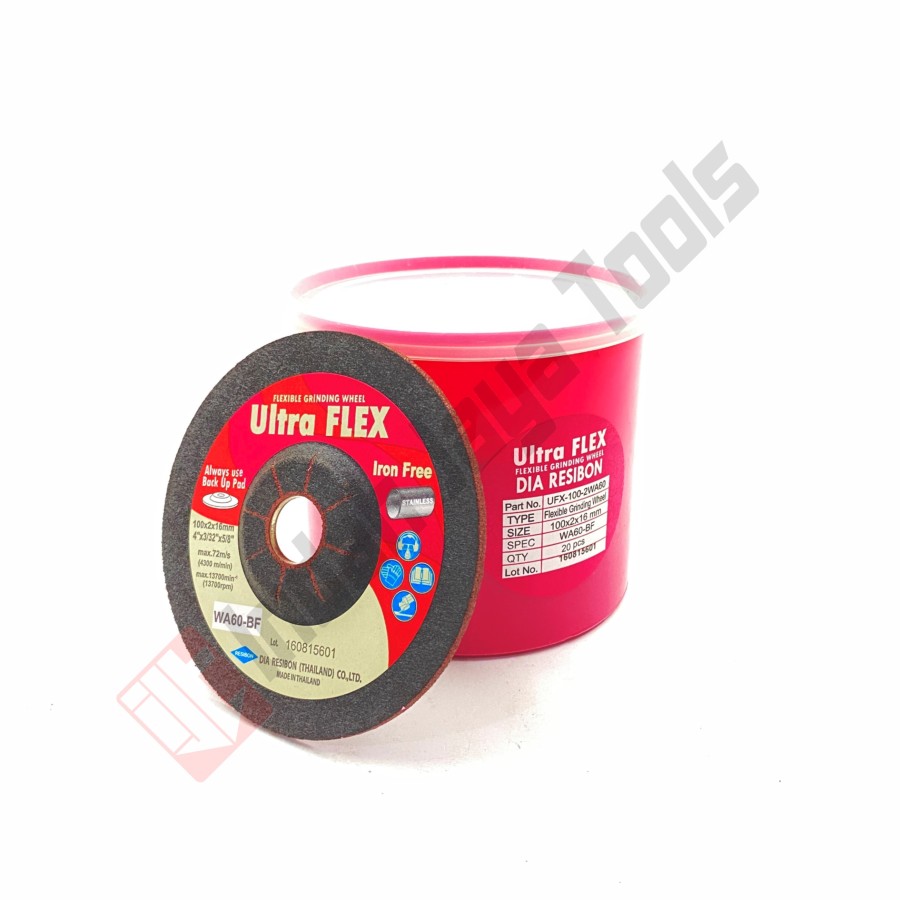 Jual Ultra Flex Batu Gerinda 4 Ac60 Wa60 Gosok Besi Stainless Flexible ...